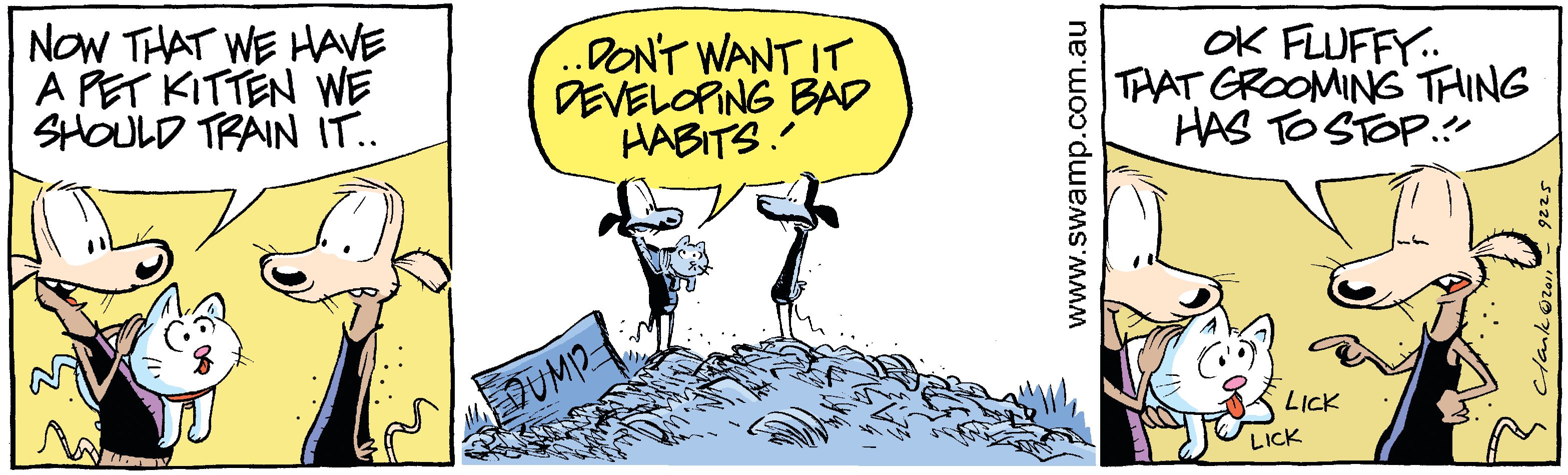 Responsible Pet Owners - Swamp Cartoons