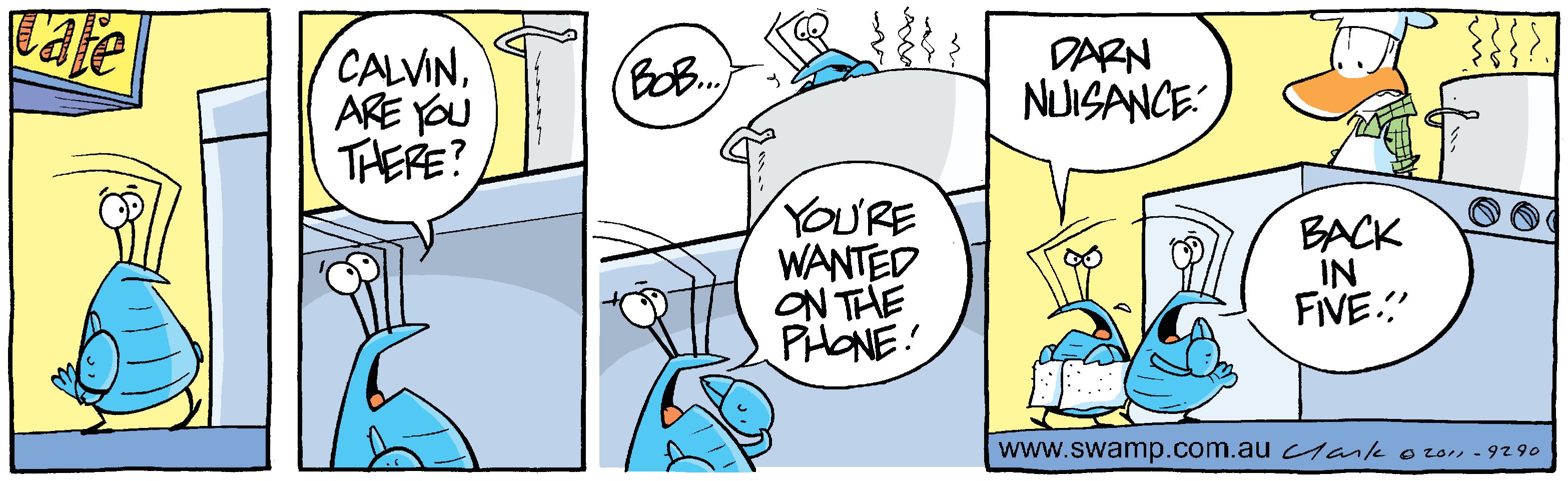 Poor Timing again......... - Swamp Cartoons