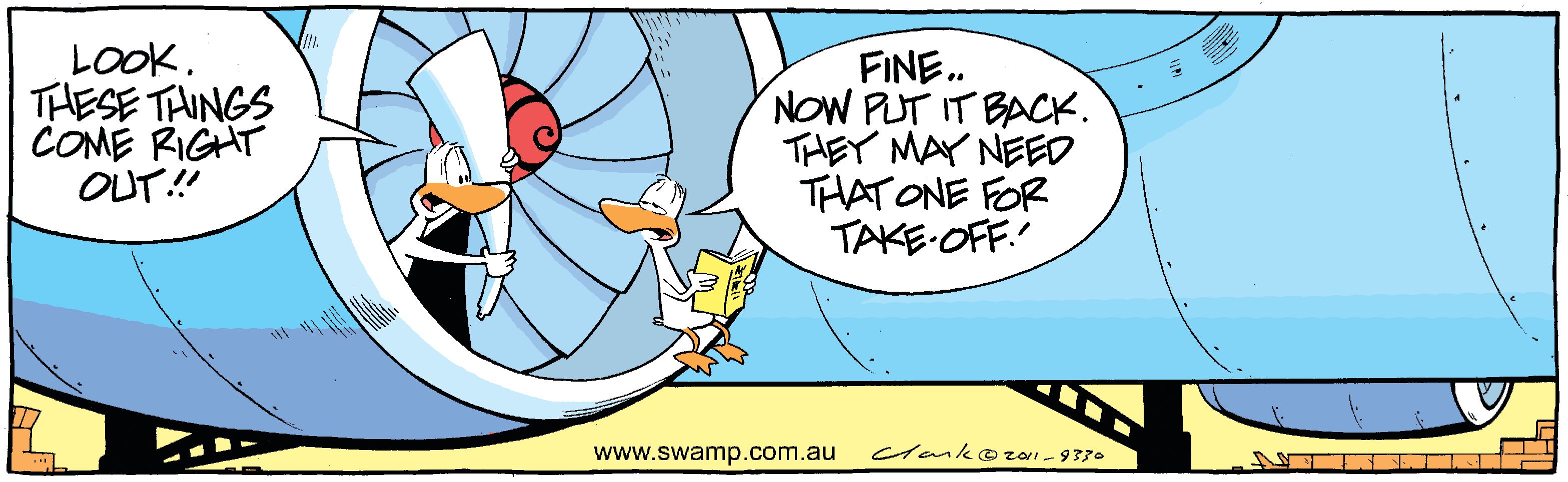 Ducks Engine Comic - Swamp Cartoons