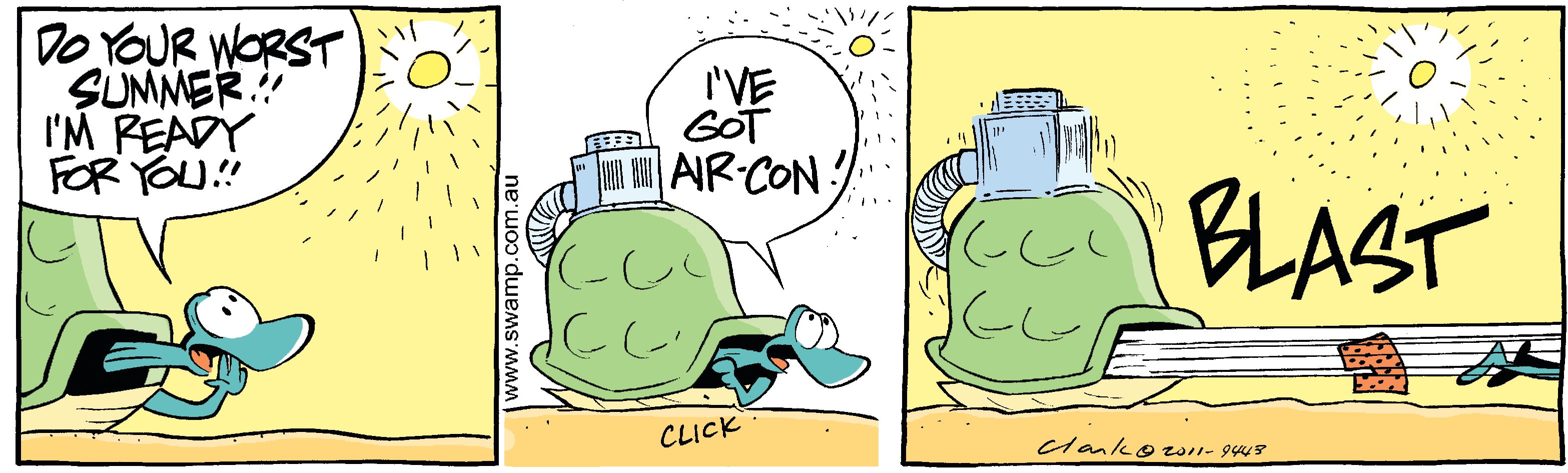 Turtle Air Conditioner Comic - Swamp Cartoons