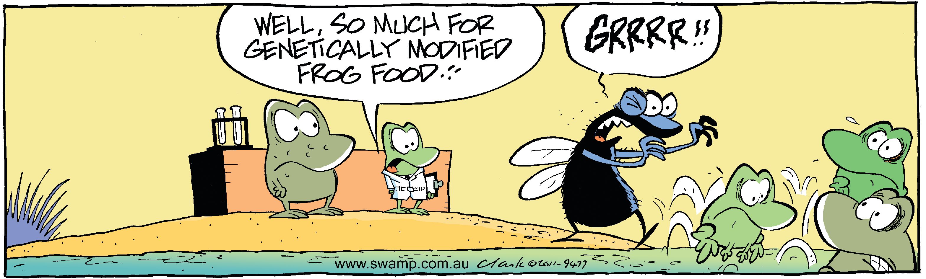 Genetically Modified Flies Comic - Swamp Cartoons