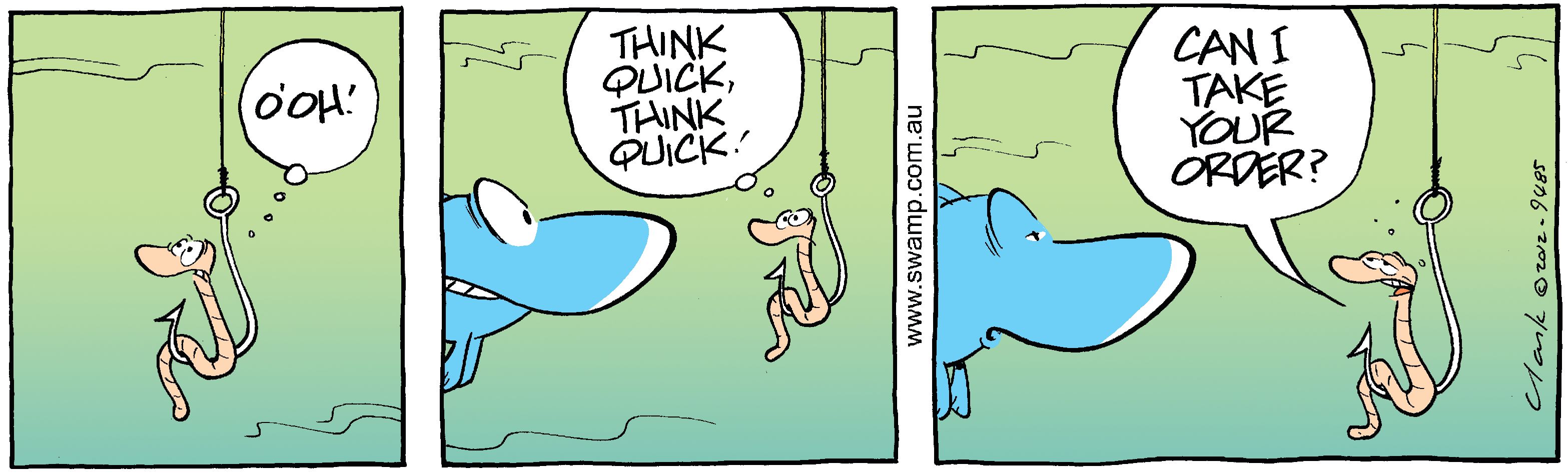 Quick Thinking - Swamp Cartoons
