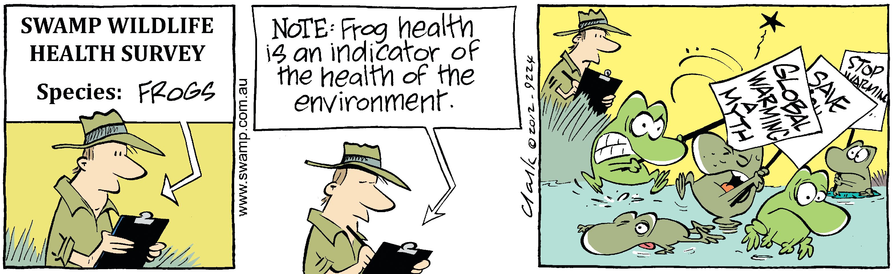 Frog Health Survey - Swamp Cartoons