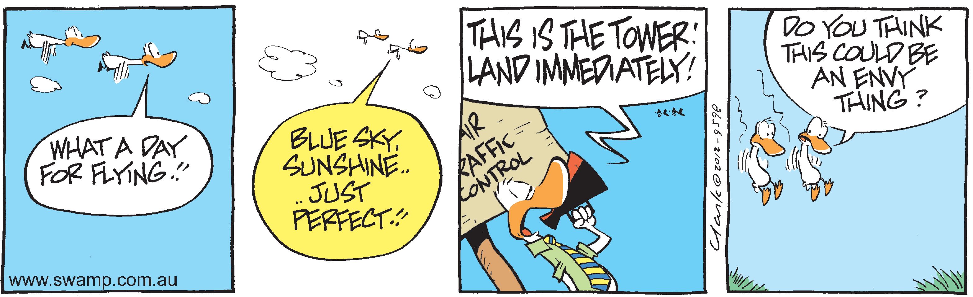 Air Traffic Control Envy Comic - Swamp Cartoons