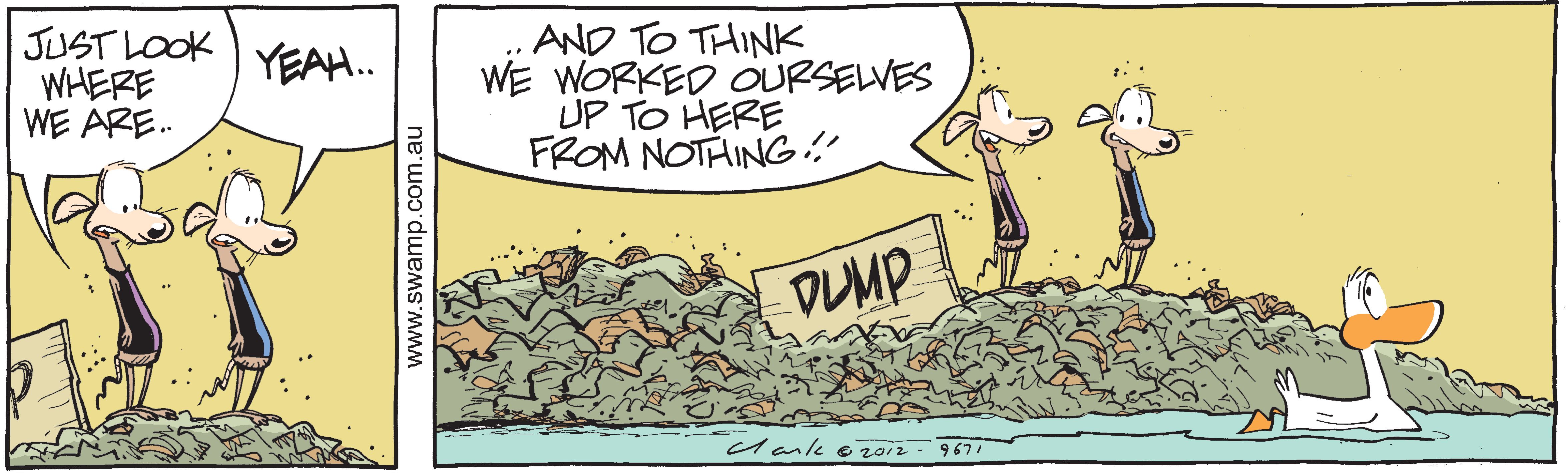 Hard Work Pays Off Comic - Swamp Cartoons