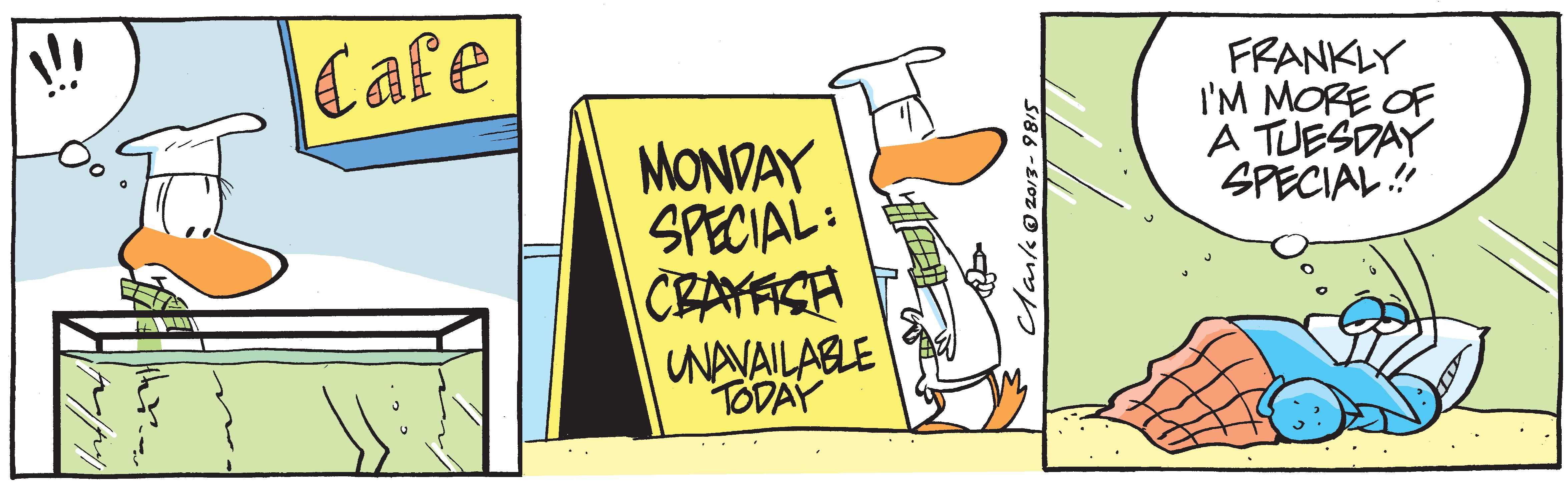 Bob the Crayfish Monday Comic - Swamp Cartoons