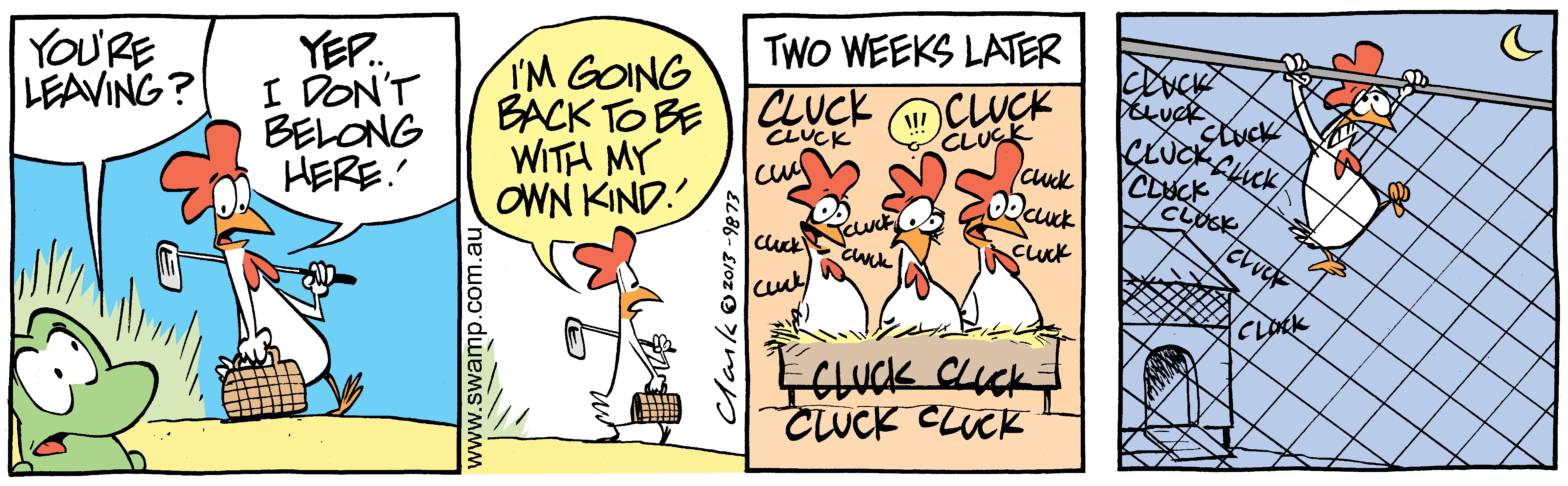 You're Leaving? Comic - Swamp Cartoons