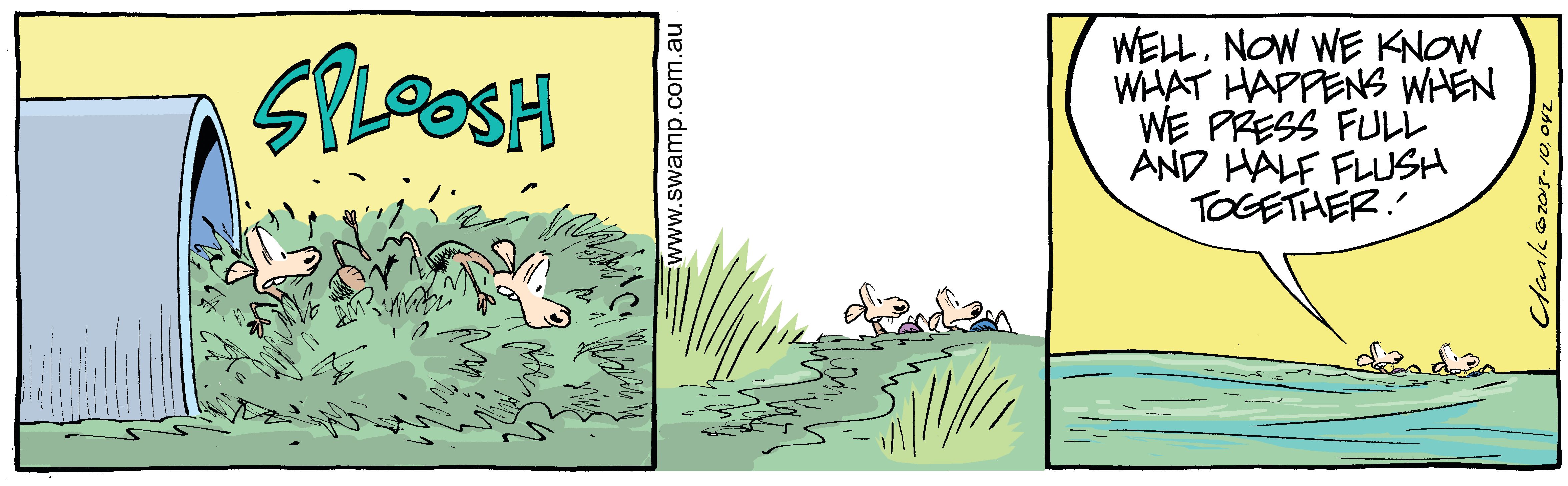 Full Flush Comic - Swamp Cartoons