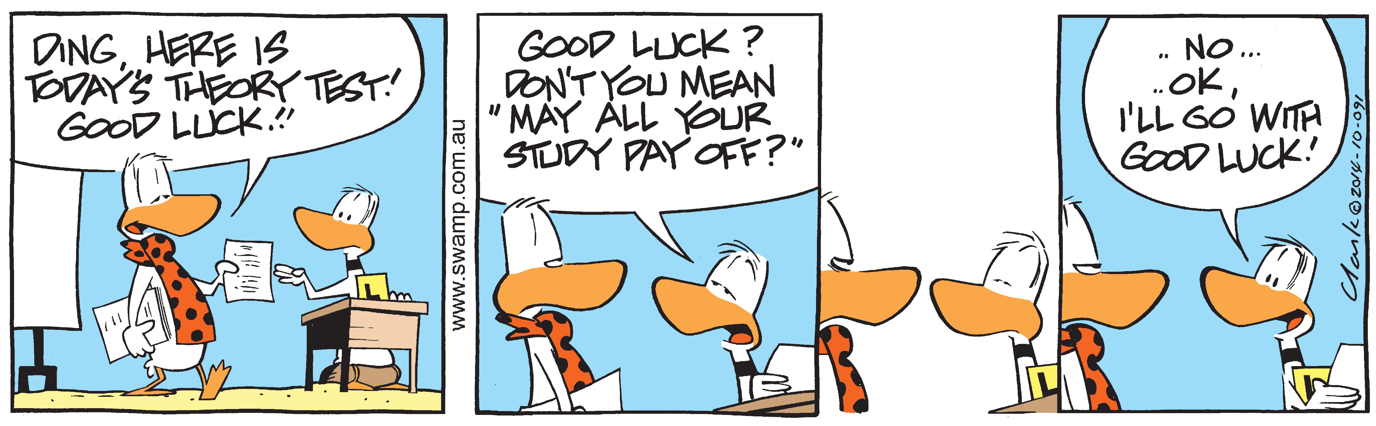 Good Luck Comic - Swamp Cartoons