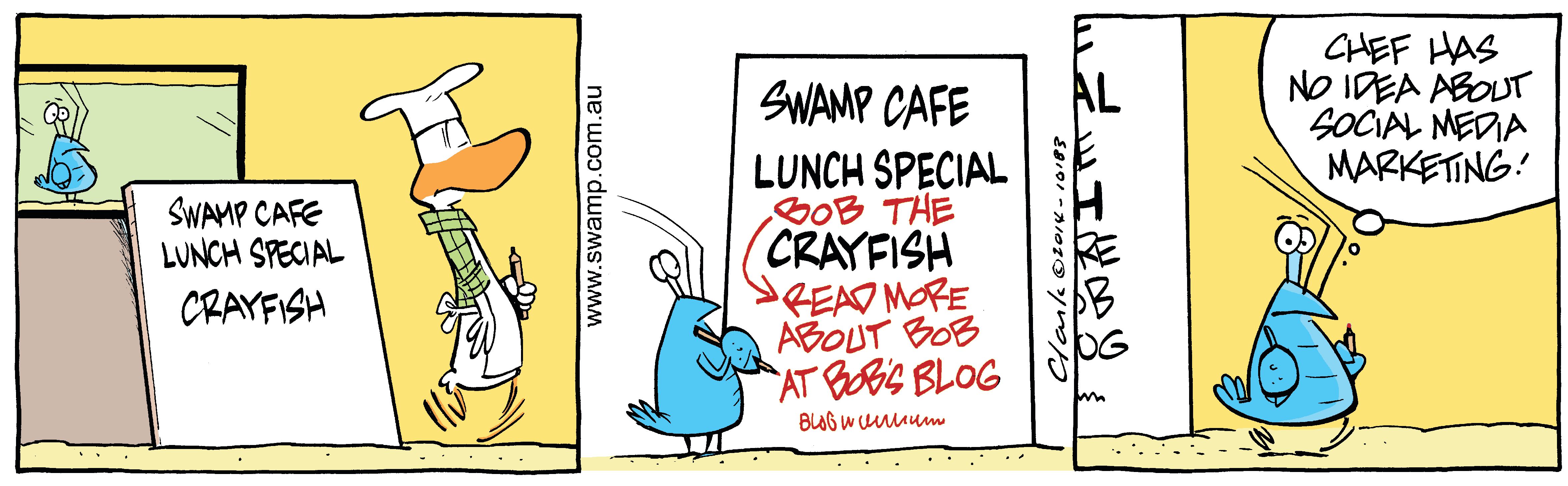 Bob the Crayfish Blog Comic - Swamp Cartoons