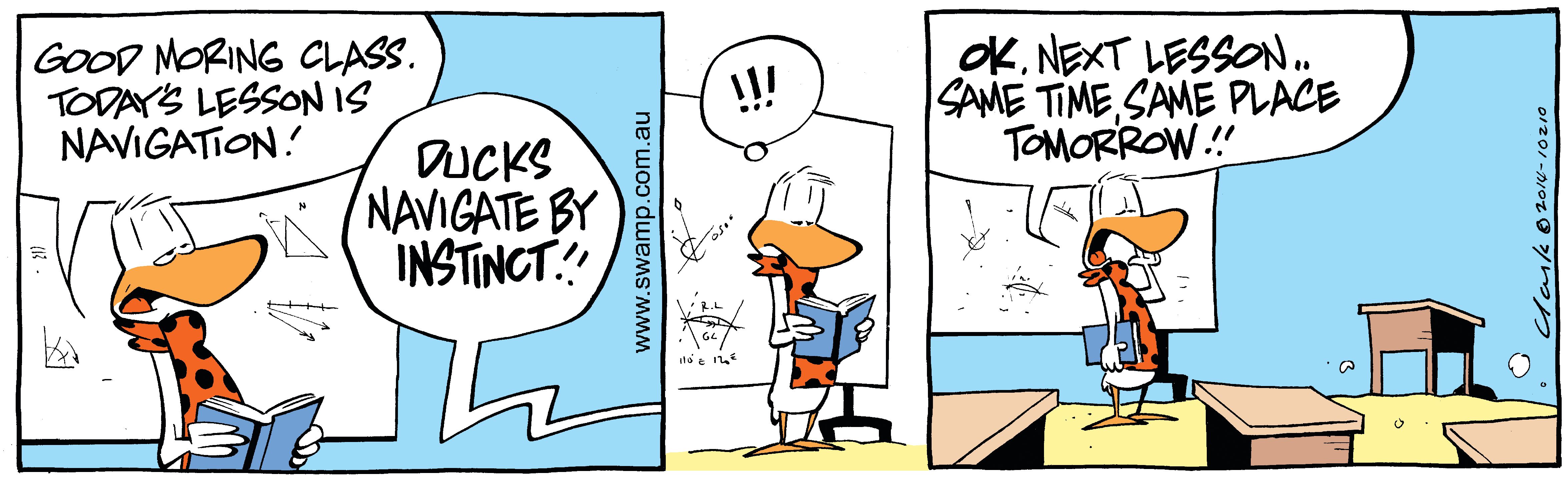 Flight Instructor Navigation Comic - Swamp Cartoons