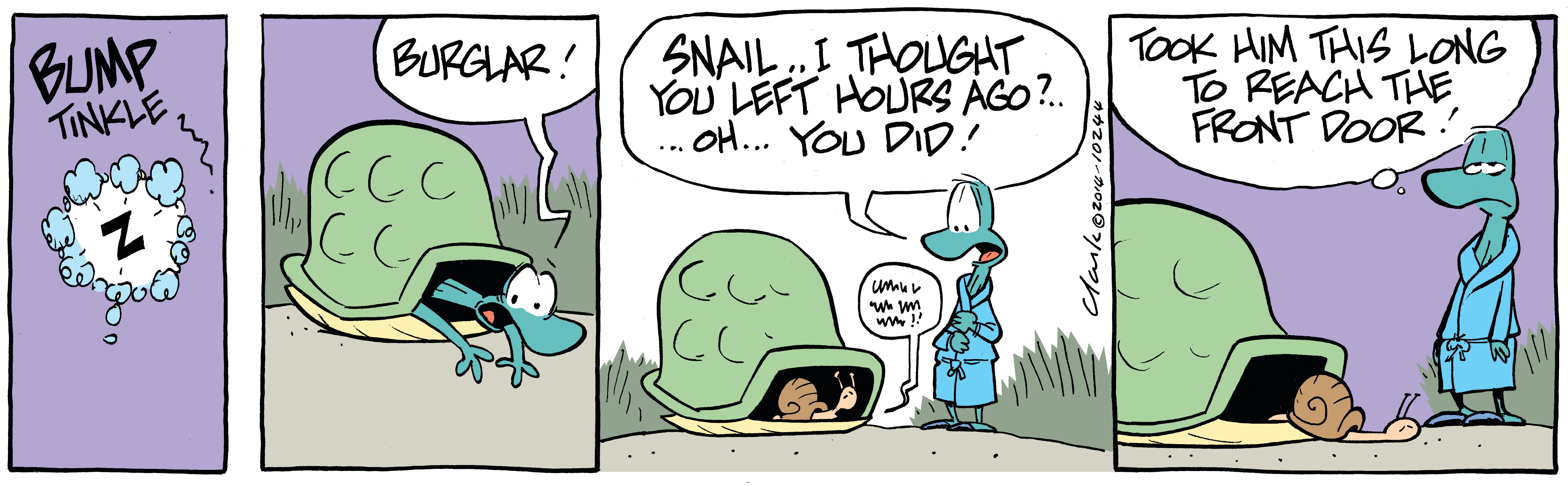 Turtle & Snail - Swamp Cartoons
