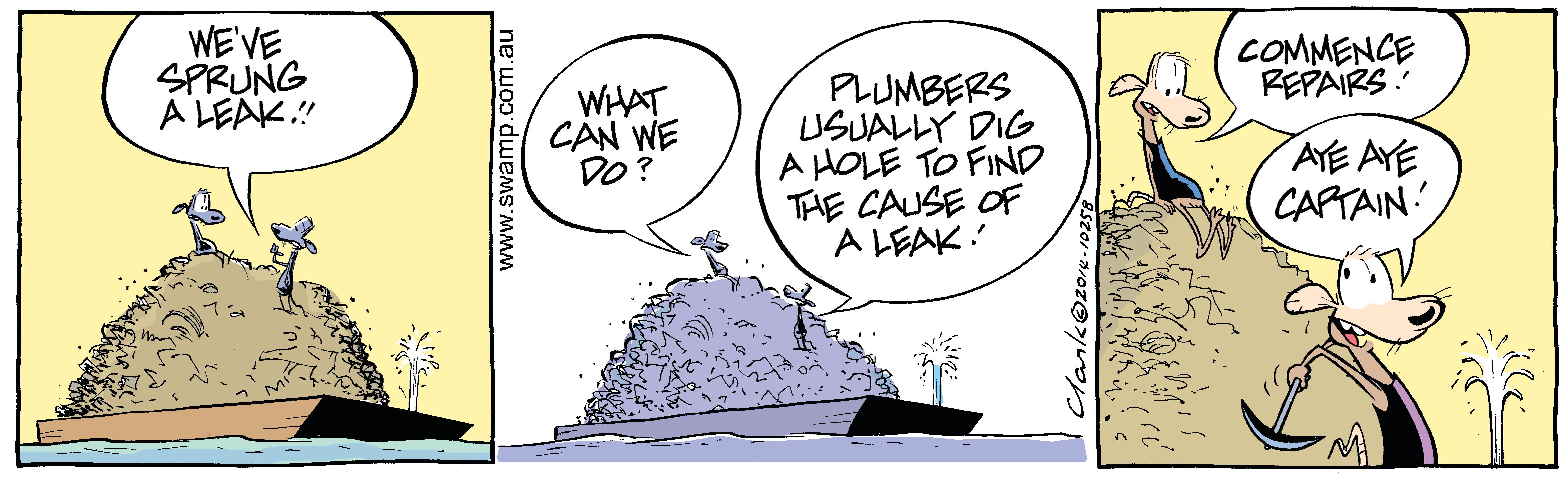 Swamp Rats Leak Comic - Swamp Cartoons