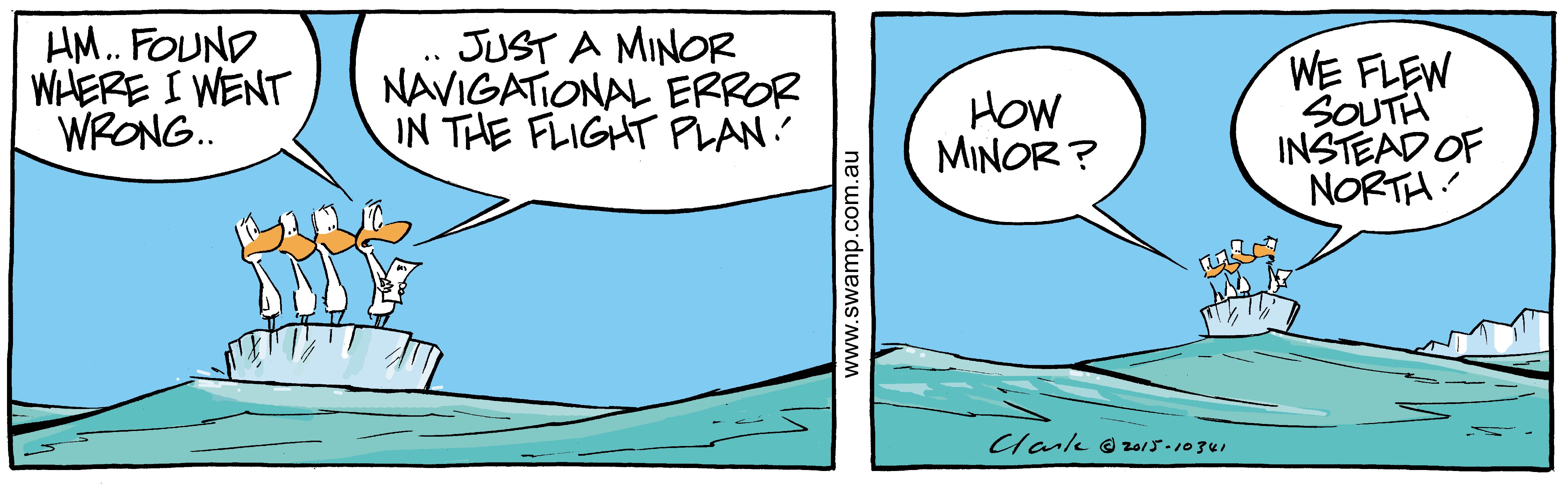 Navigational Error Comic - Swamp Cartoons