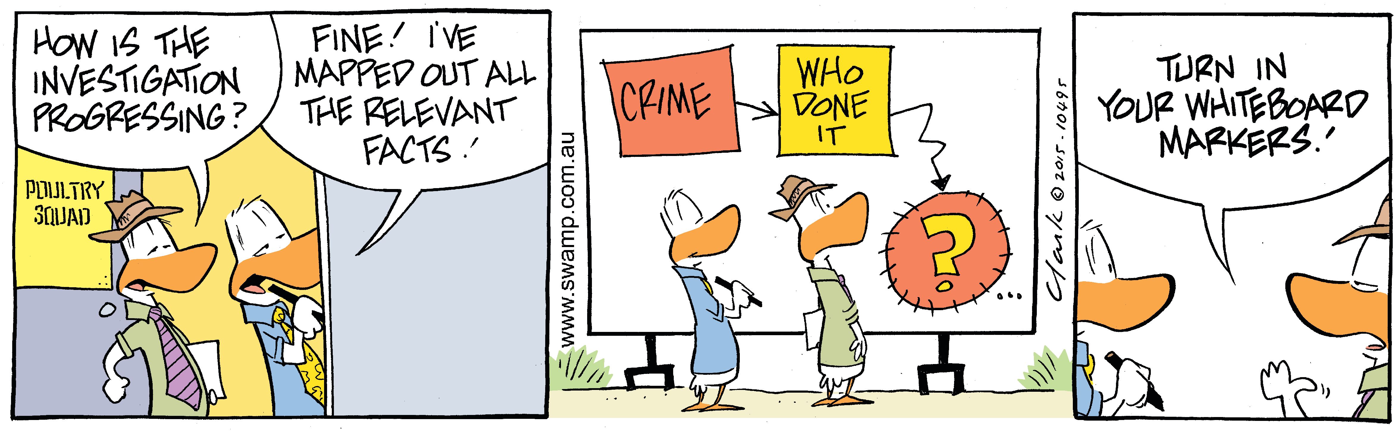 Poultry Squad Investigation - Swamp Cartoons