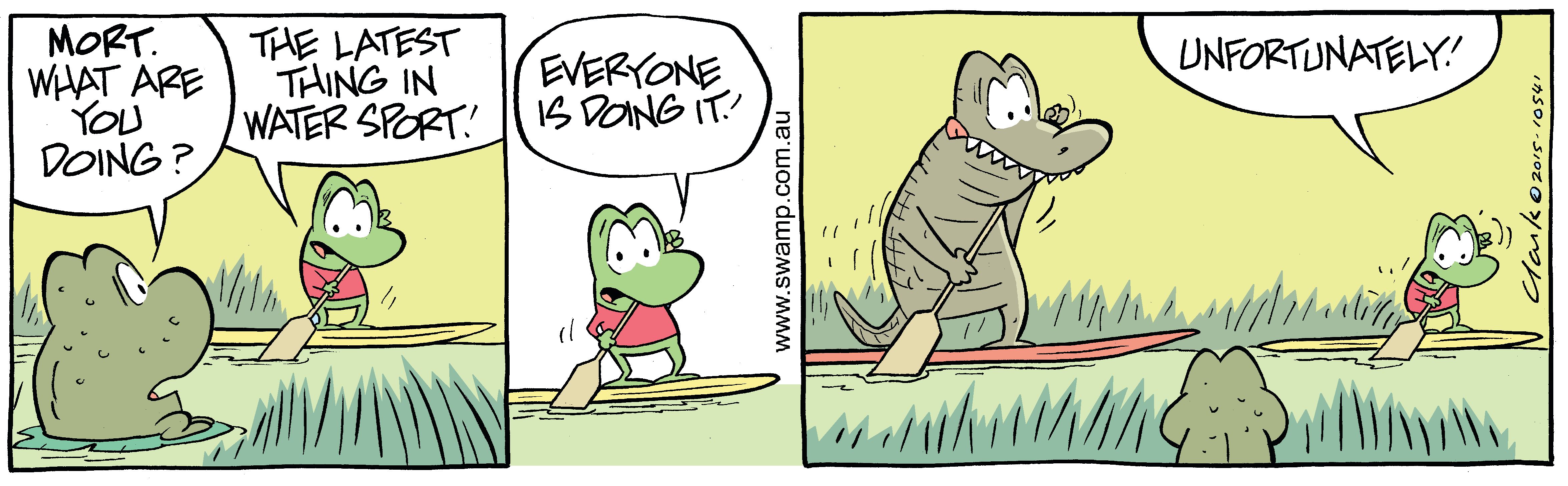 Mort Frog Water Sport Comic - Swamp Cartoons