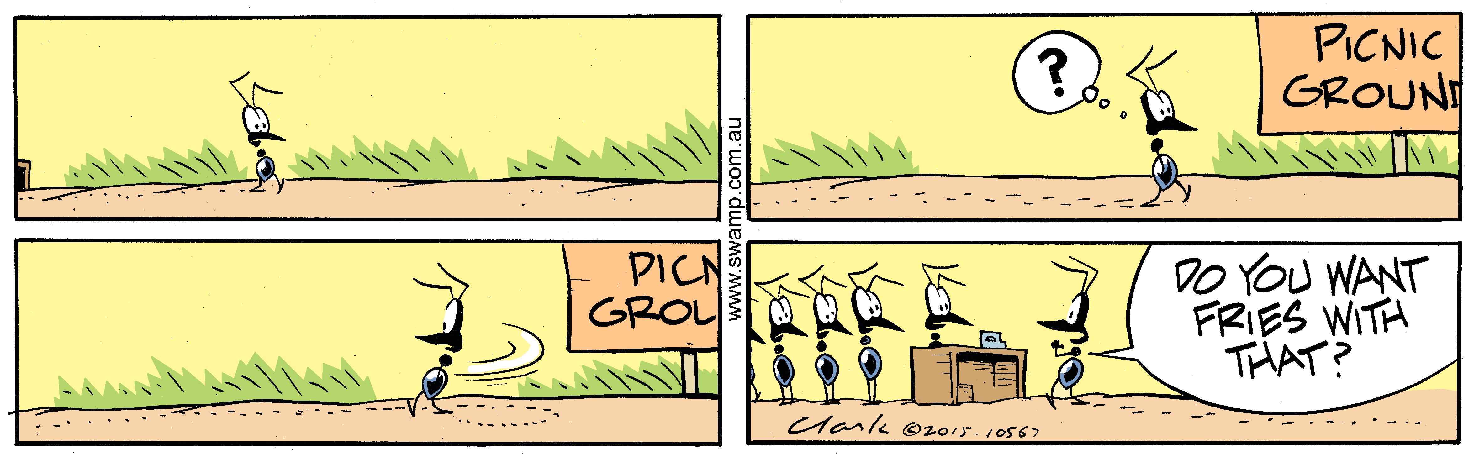 Ants Picnic Ground Comic - Swamp Cartoons