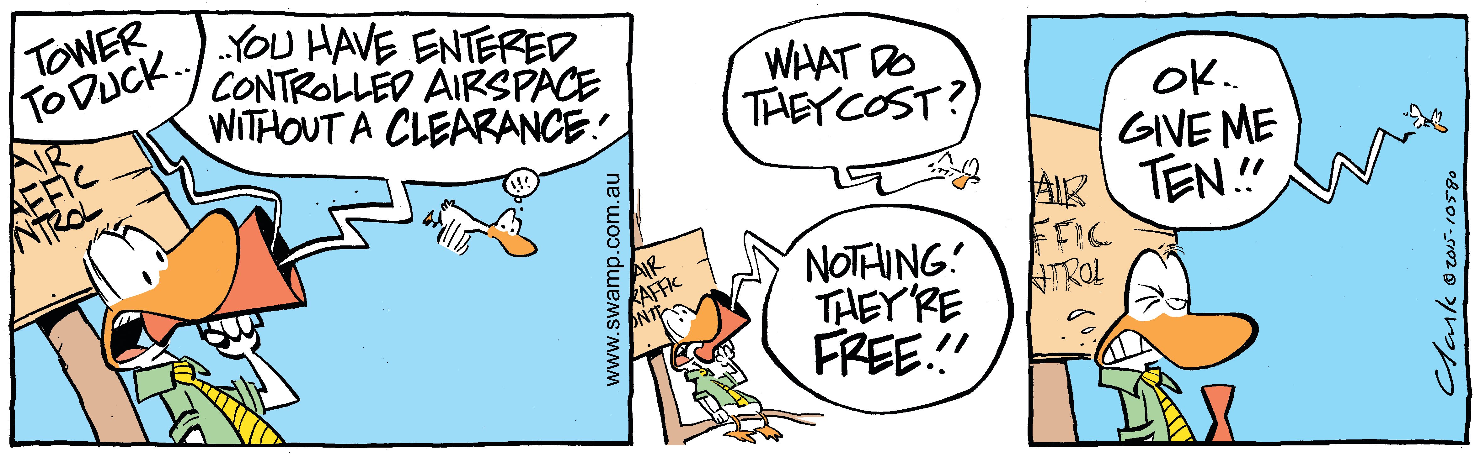 Air Traffic Control Clearance Comic - Swamp Cartoons