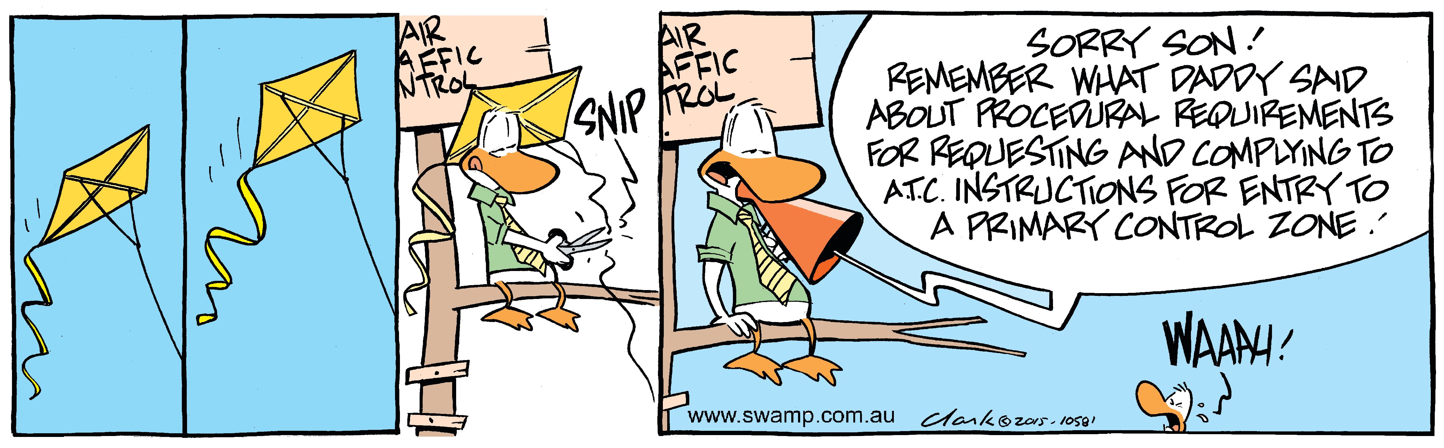 Air Traffic Control Permission Comic - Swamp Cartoons