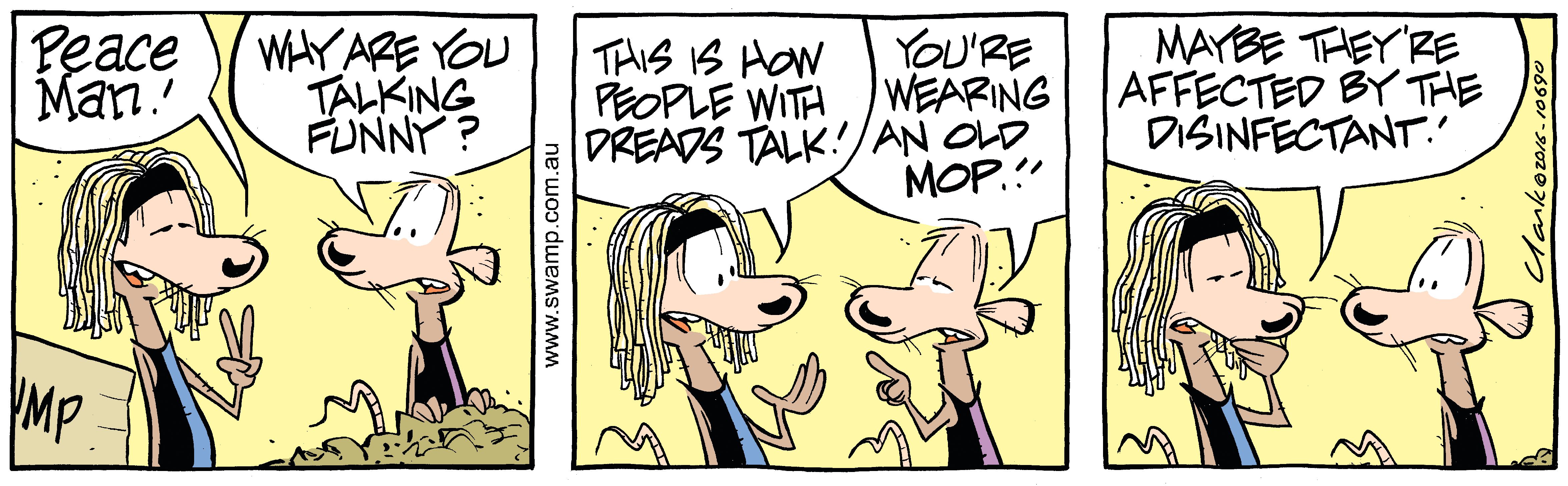 Swamp Rat Dreads Comic - Swamp Cartoons