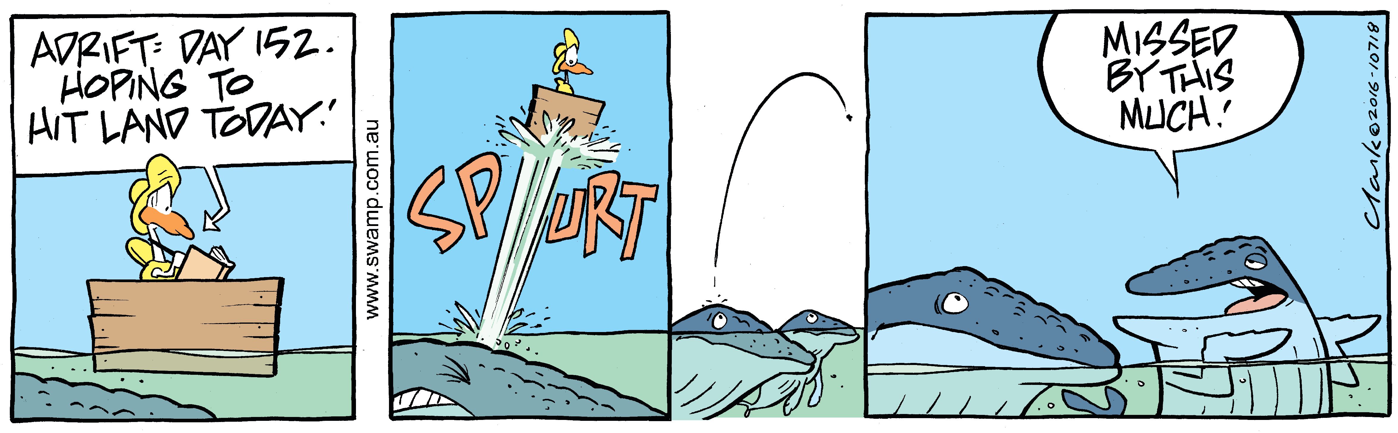 Lucky Mascot Whales Comic - Swamp Cartoons
