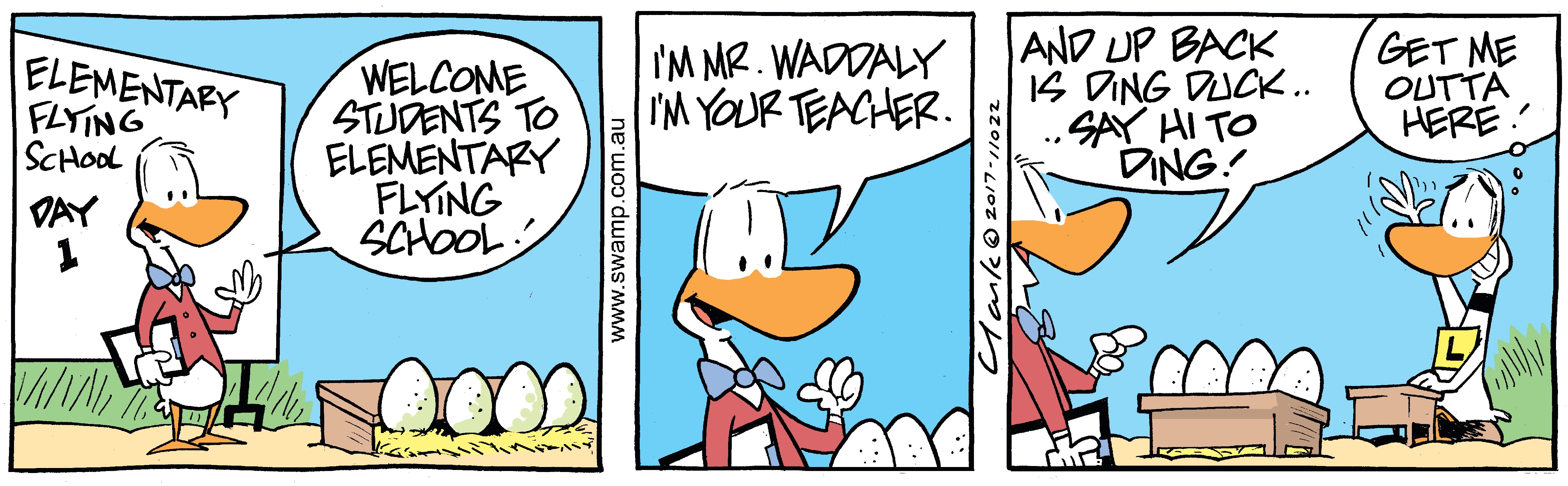 Elementary Flying School Comic - Swamp Cartoons