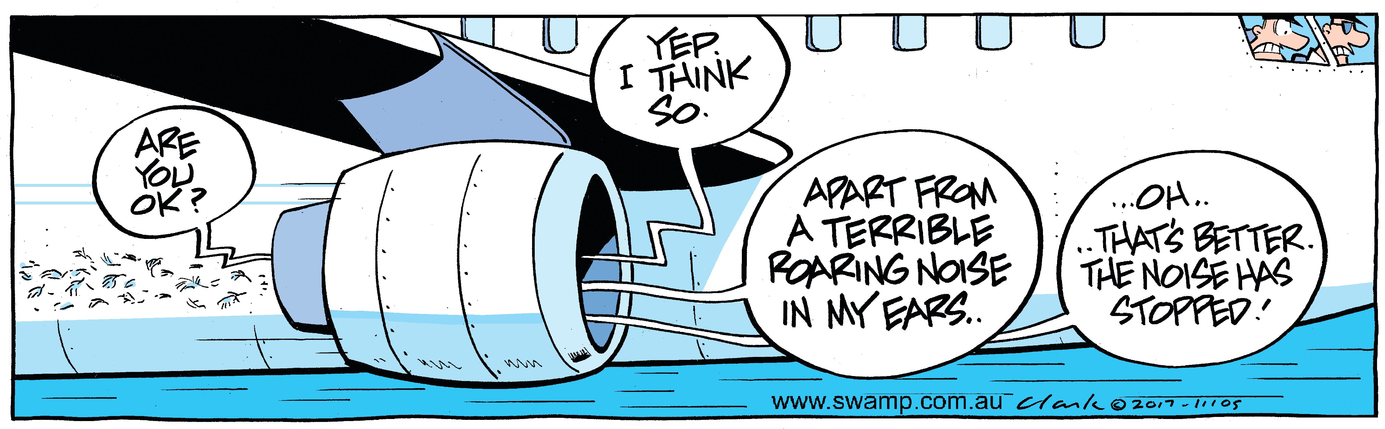 Birdstrike Noise Comic - Swamp Cartoons