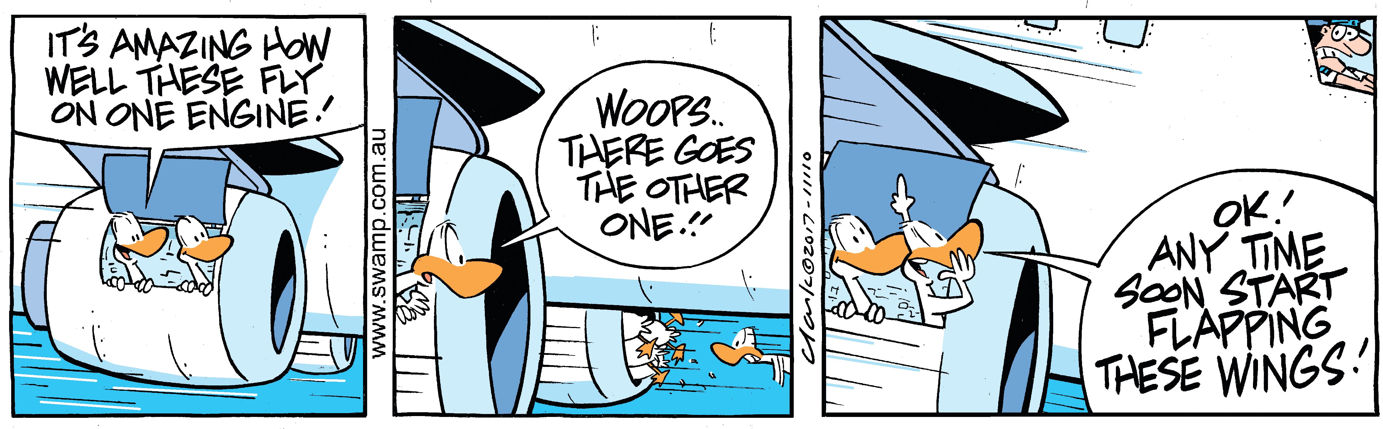 Flapping Wings Comic - Swamp Cartoons