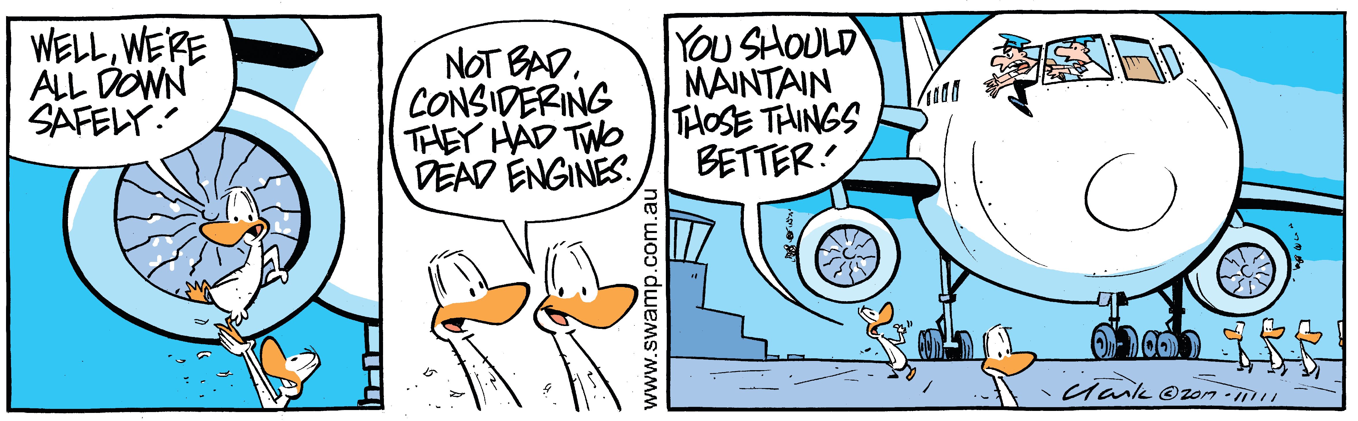 Engine Maintenance Comic - Swamp Cartoons