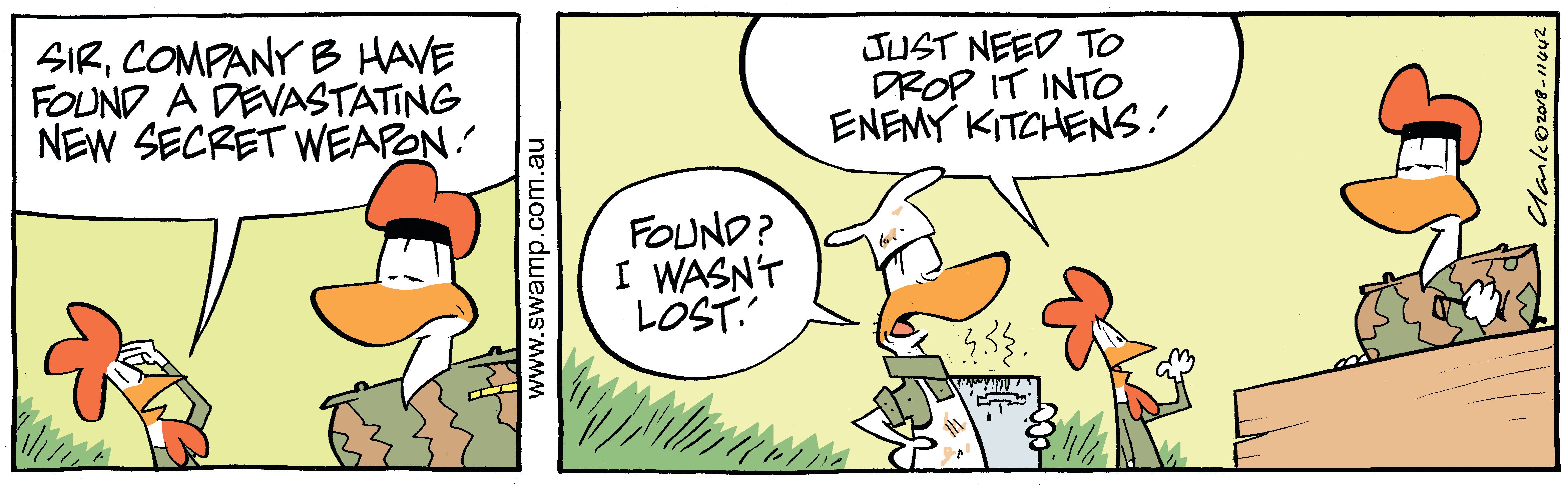 Army Cook Weapon Comic - Swamp Cartoons