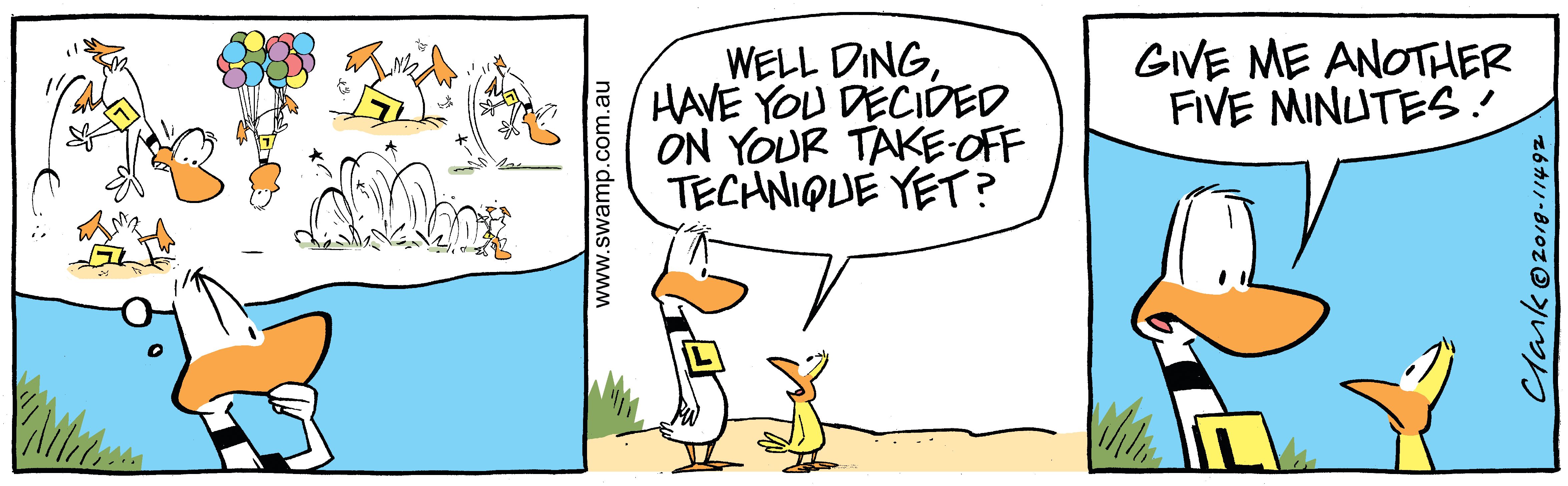 Ding Duck Technique Comic - Swamp Cartoons