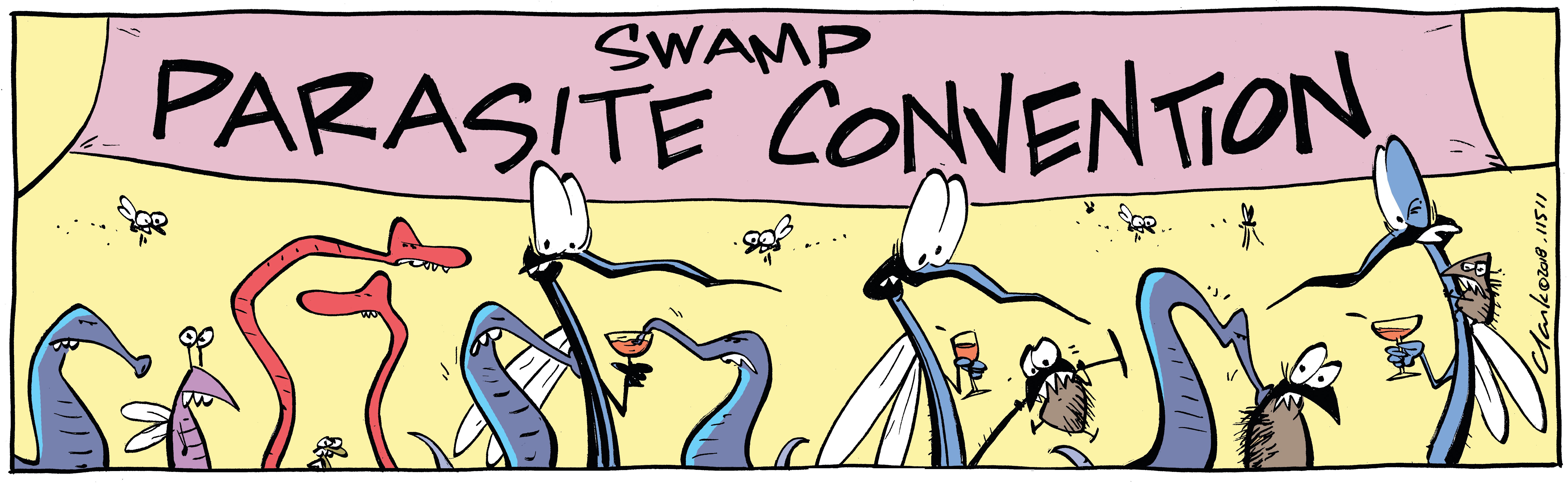 Swamp Parasite Convention Comic - Swamp Cartoons