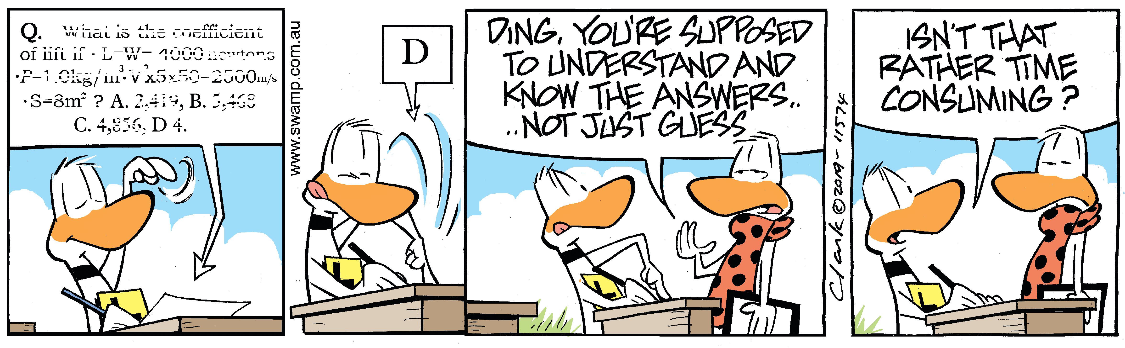 Ding Duck Time Consuming Comic - Swamp Cartoons