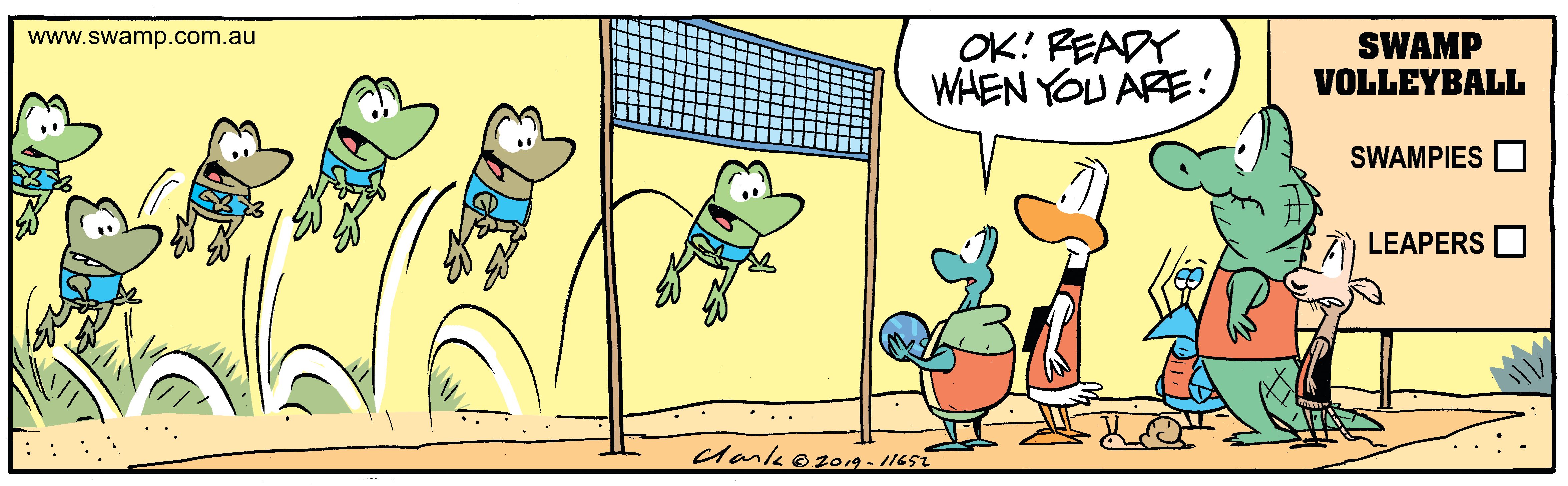 Swamp Volleyball Comic - Swamp Cartoons