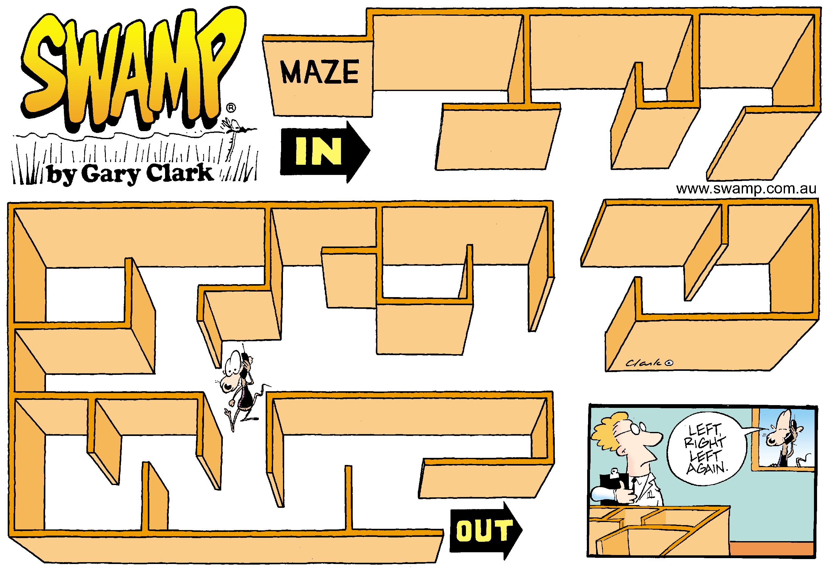 Maze - Swamp Cartoons