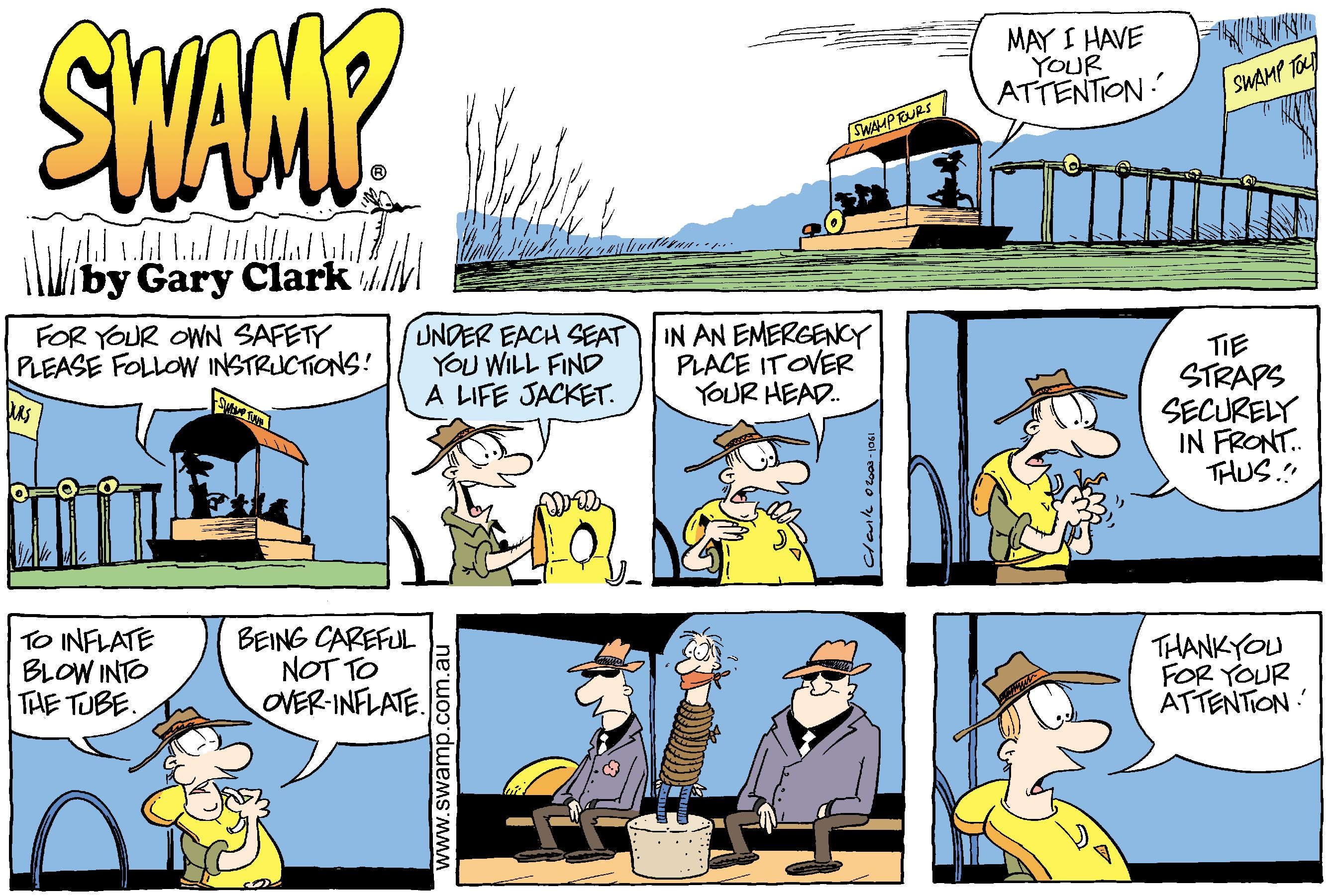 Safety Instructions - Swamp Cartoons