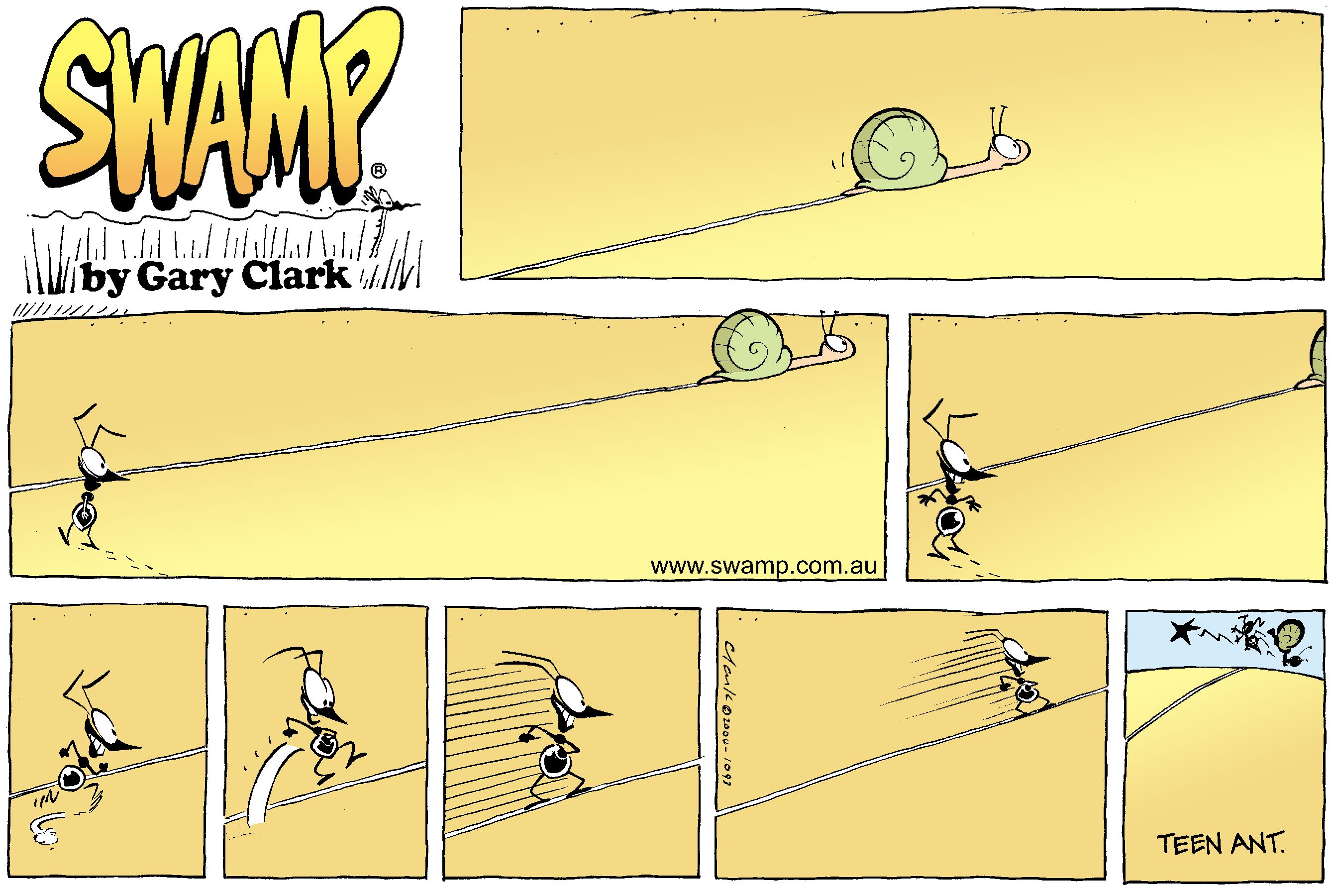 Snail Trail - Swamp Cartoons