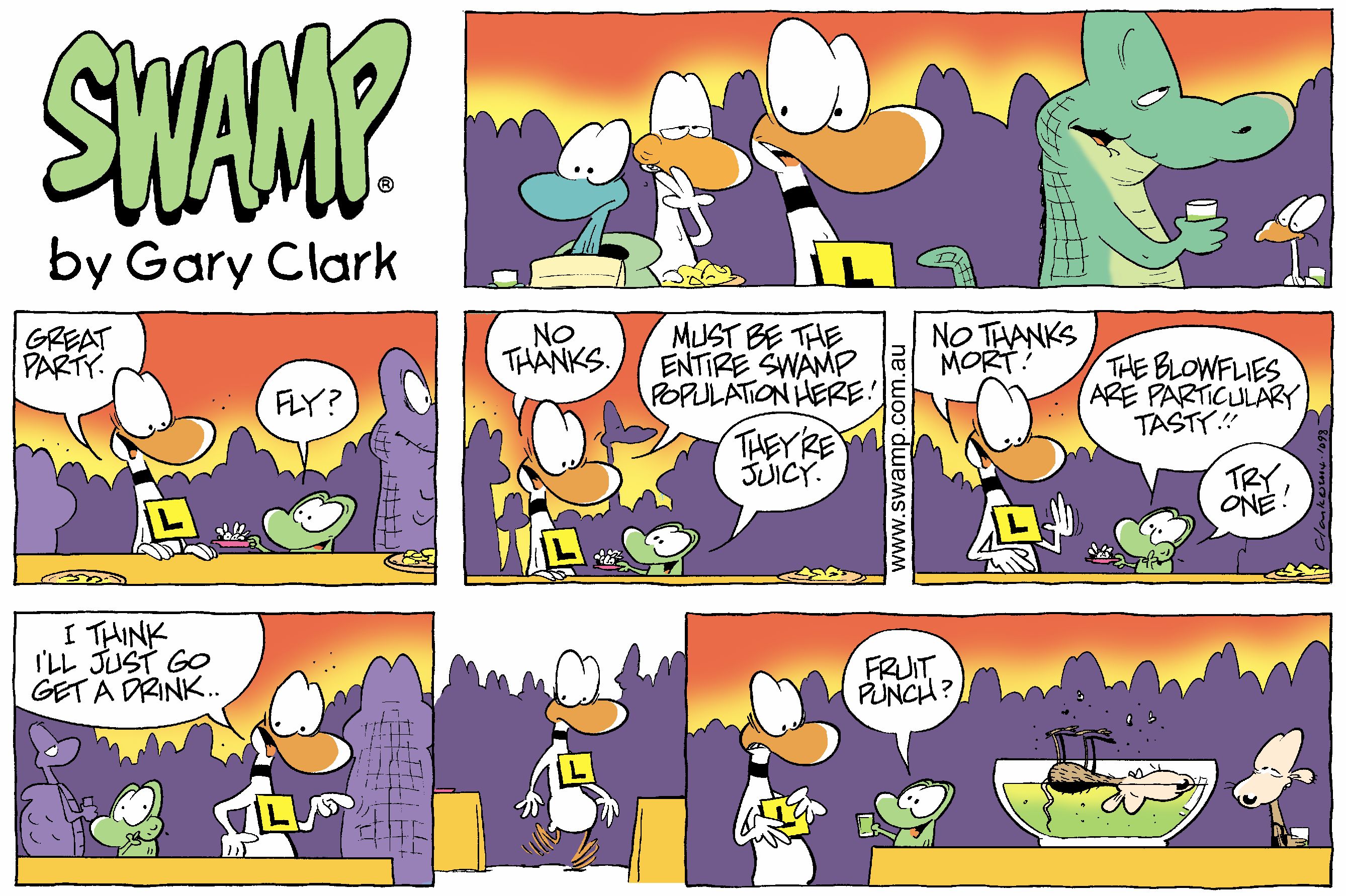 Swamp Inhabitants Party - Swamp Cartoons