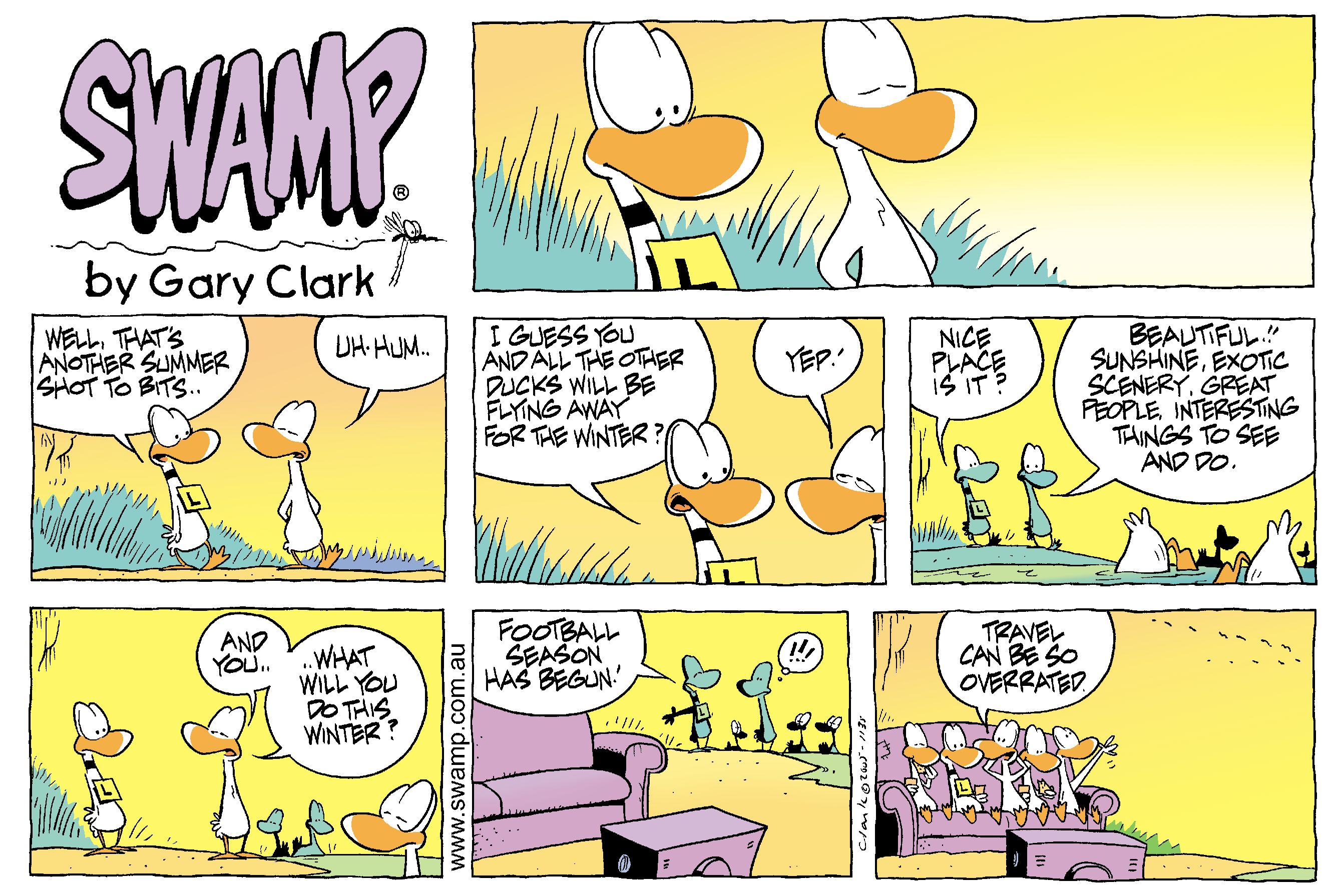 Heading South - Swamp Cartoons