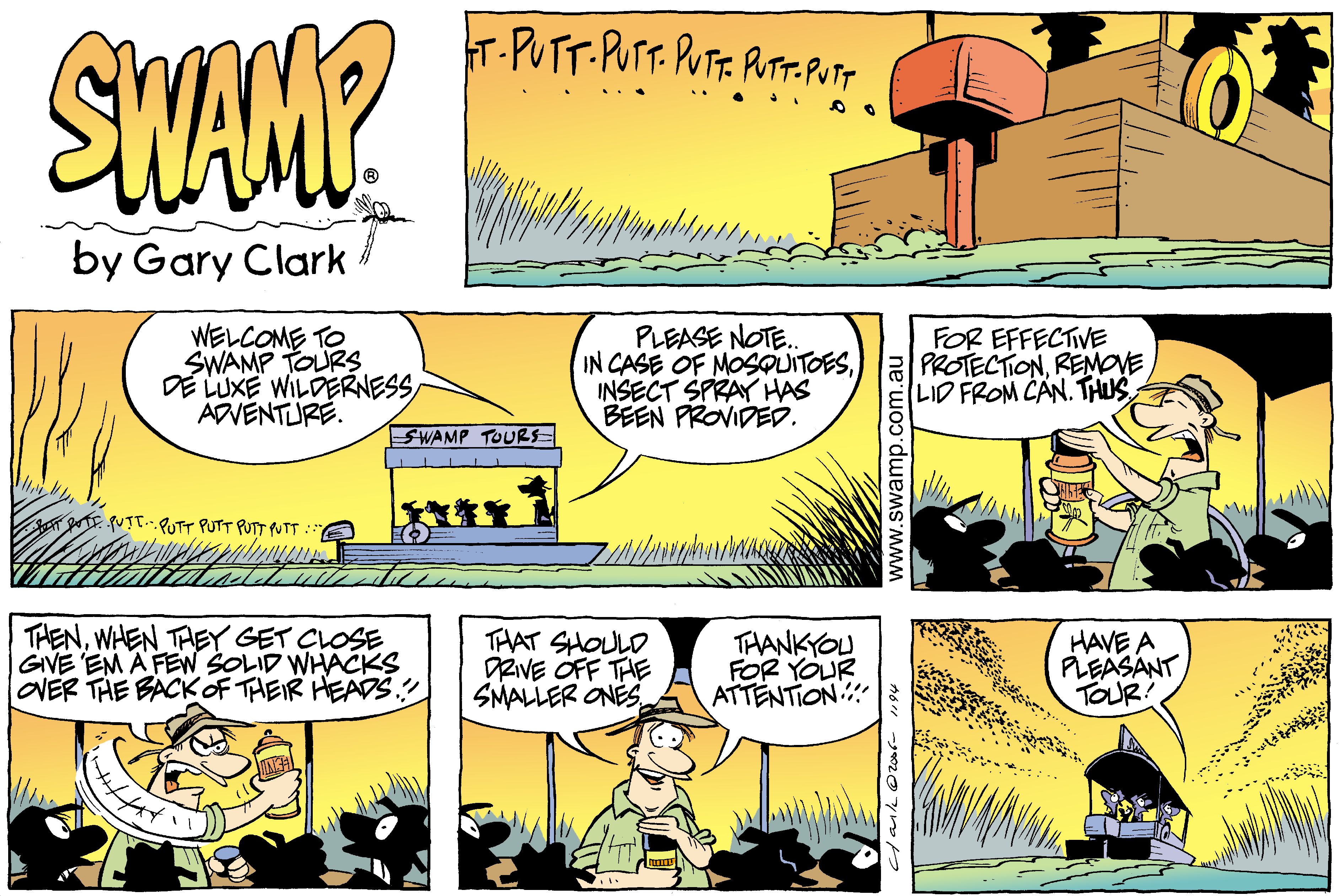 Evening tour - Swamp Cartoons