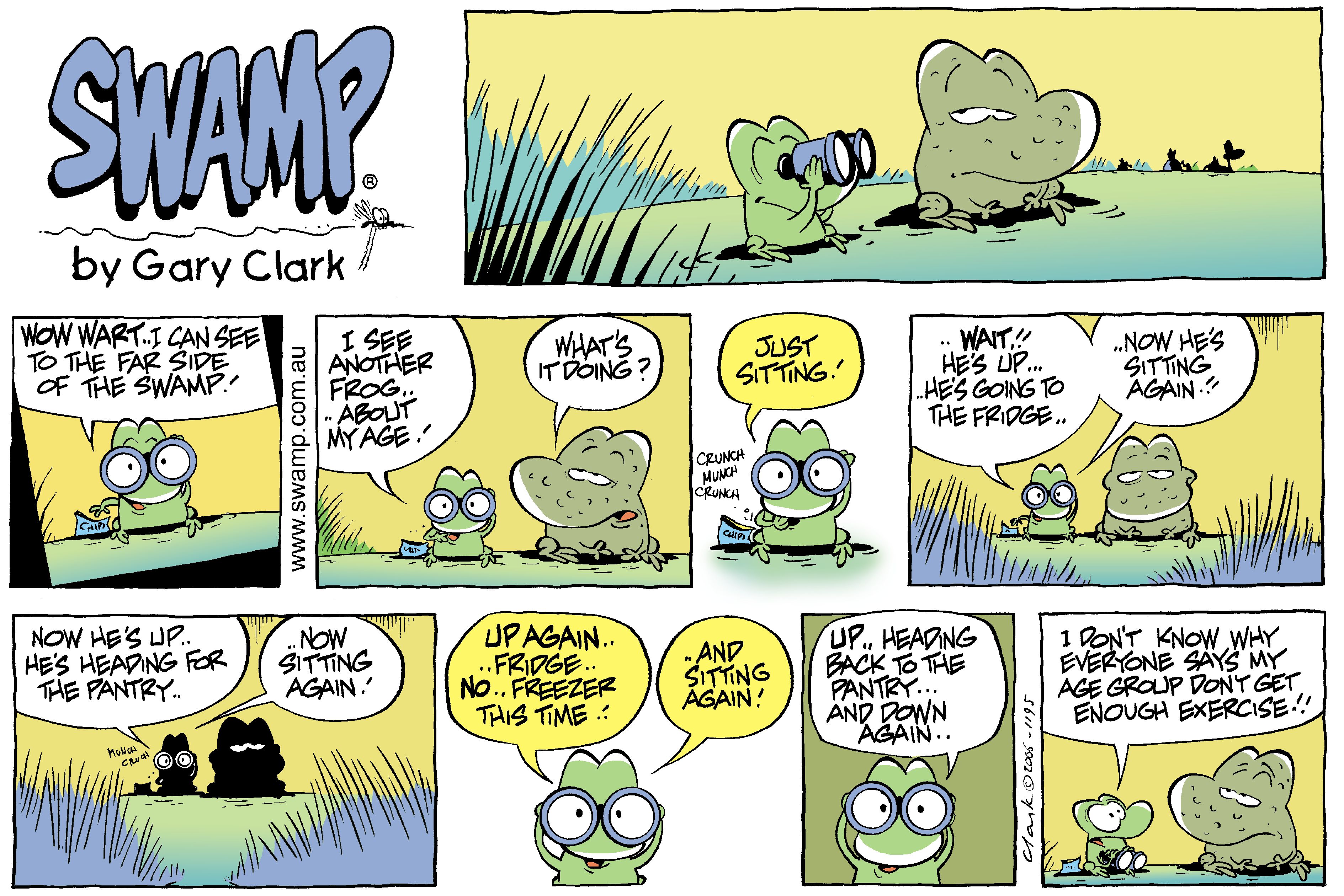 Frog spotting - Swamp Cartoons