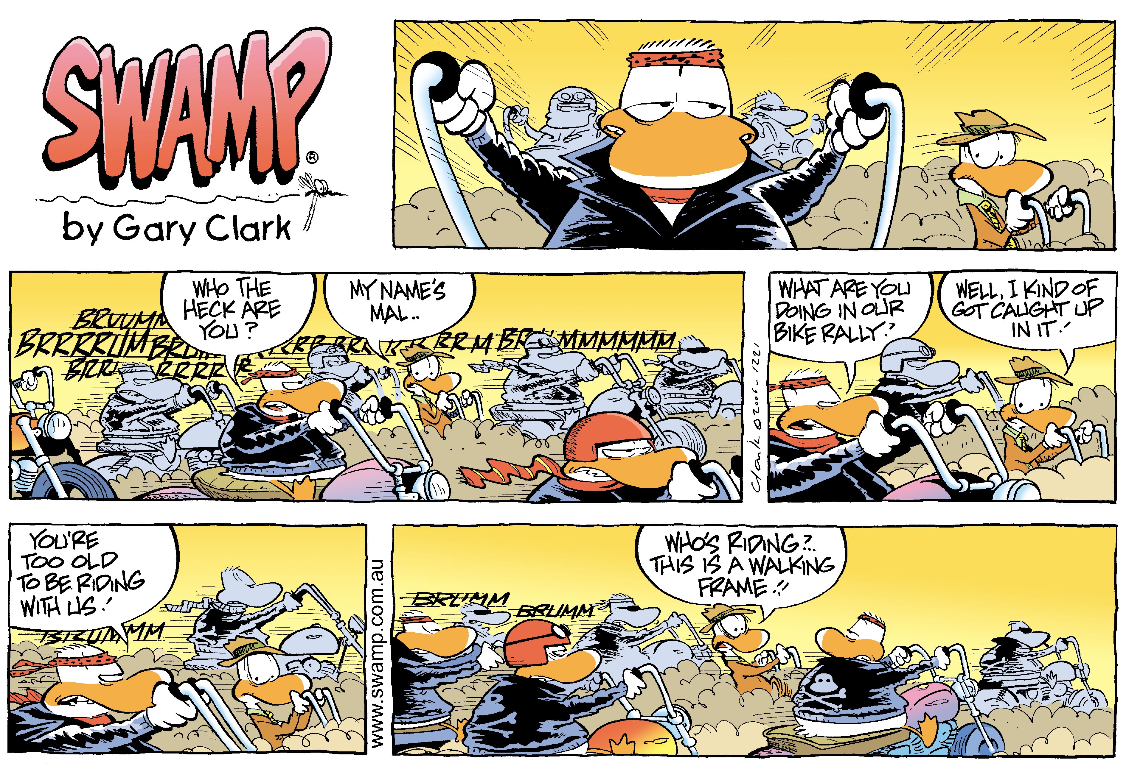 Biker Gang ring in - Swamp Cartoons