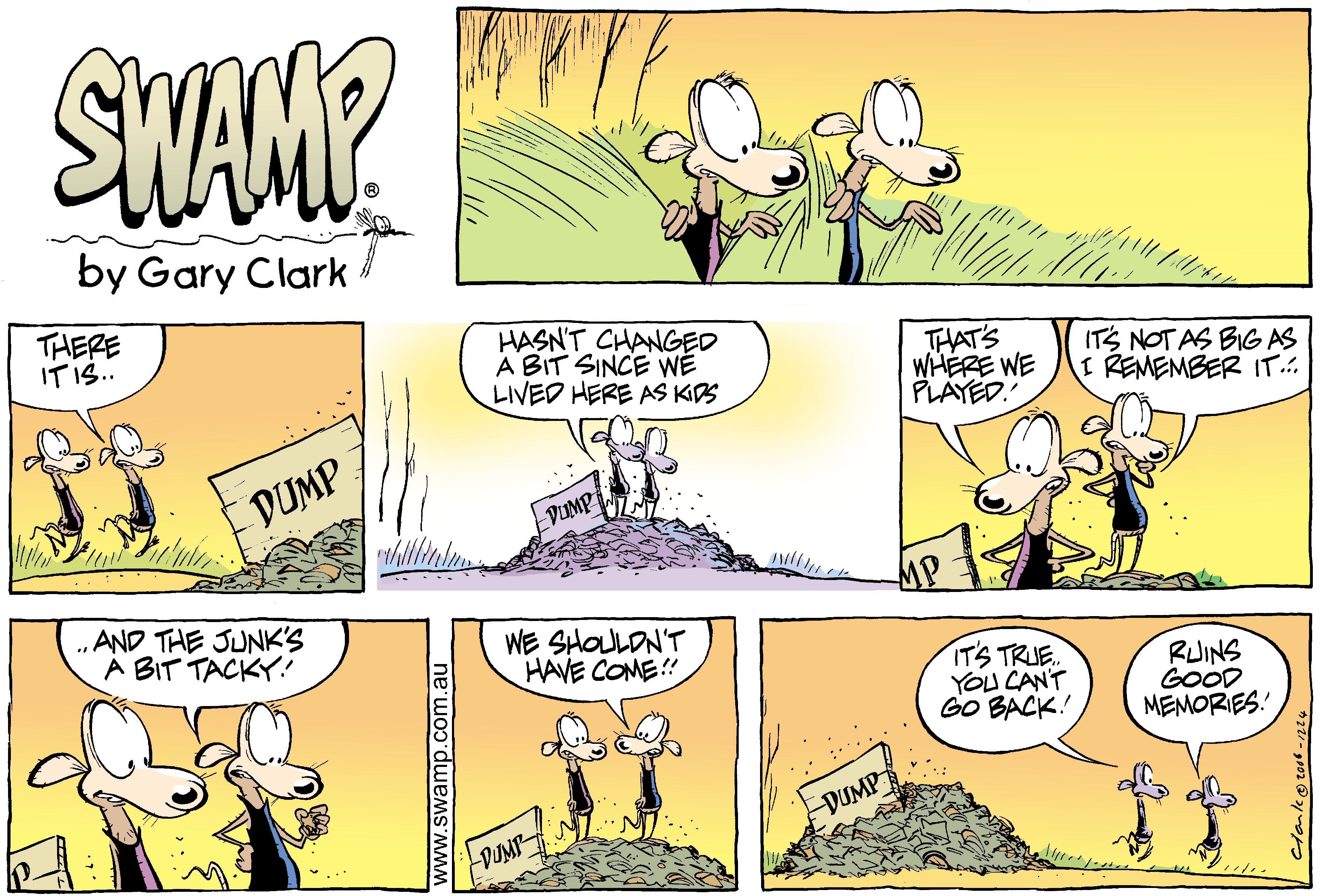 Living in the Past - Swamp Cartoons