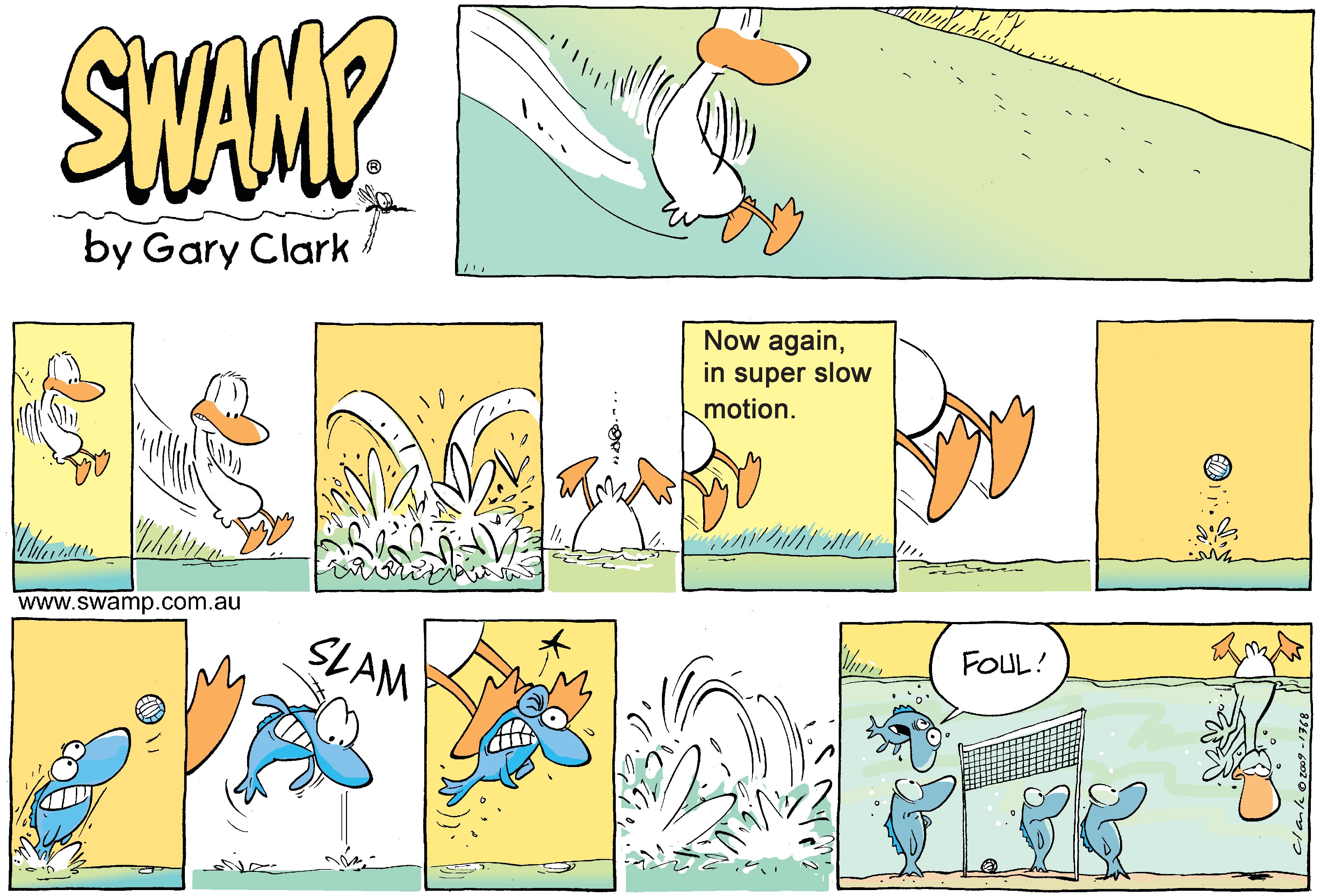 Close Encounter or the Wet Kind - Swamp Cartoons