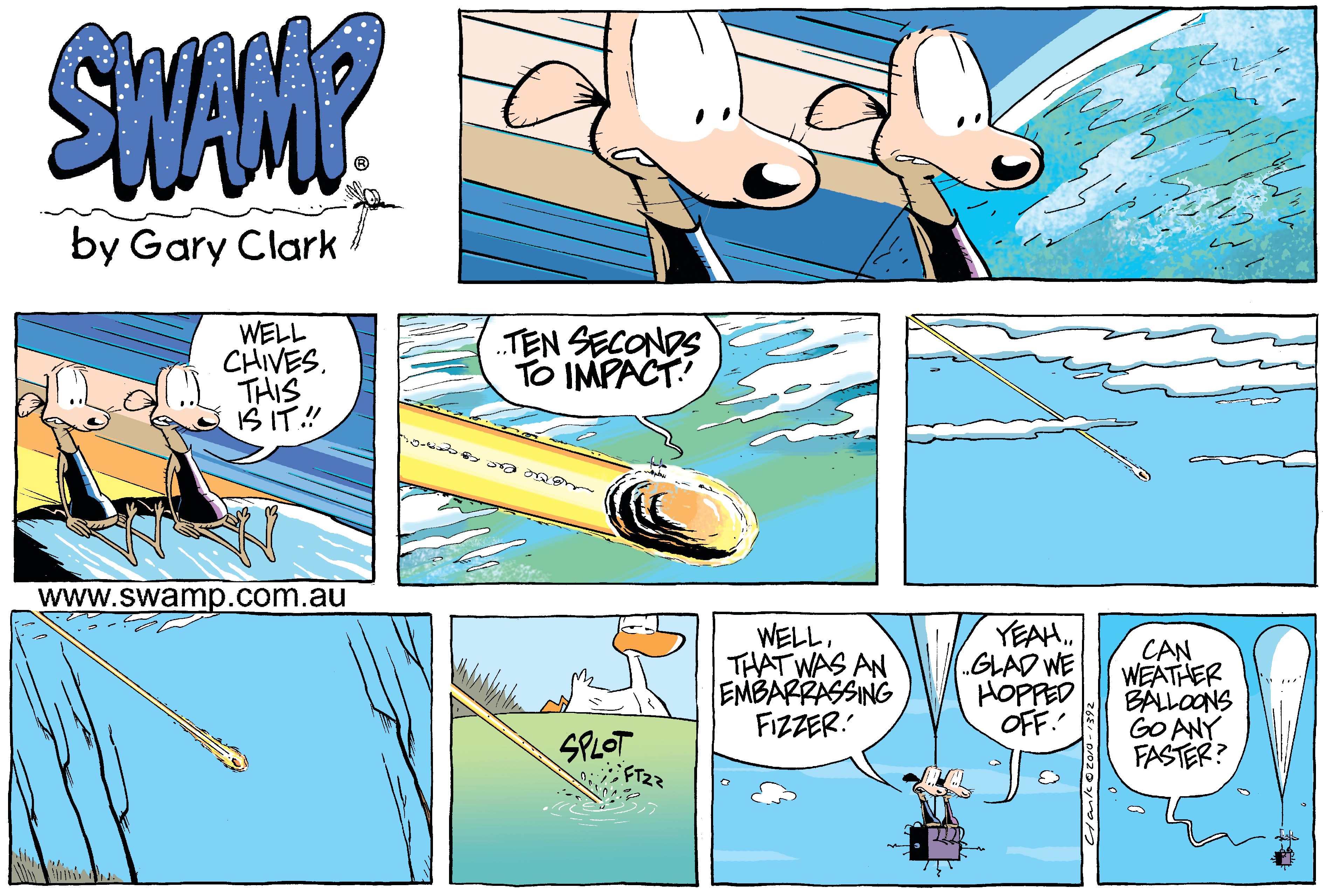 Space Travel Fun - Swamp Cartoons