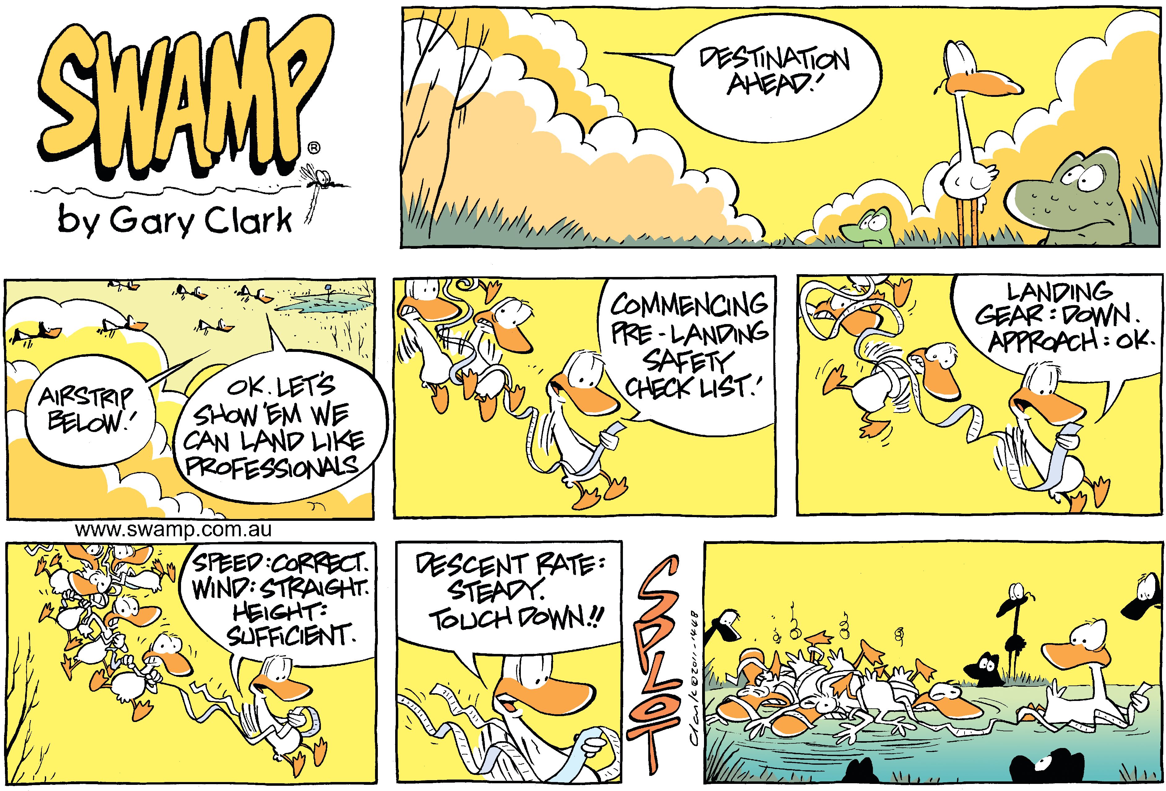 It's all in the technique.... - Swamp Cartoons