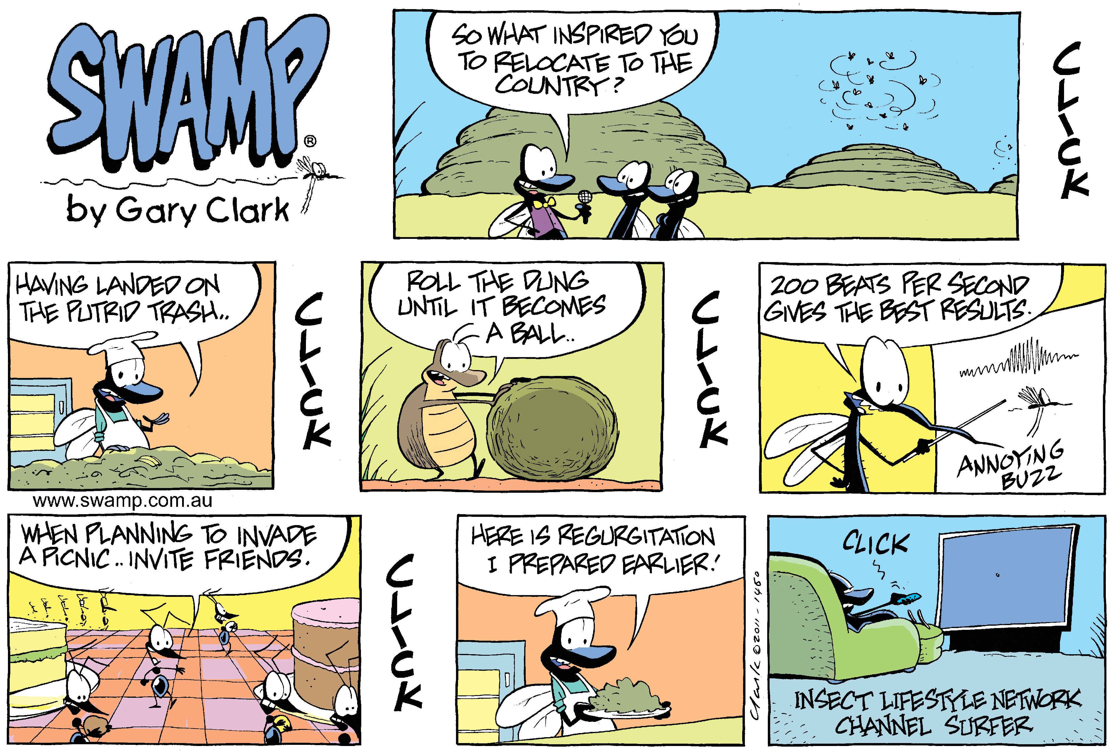 Slow Grazing - Swamp Cartoons