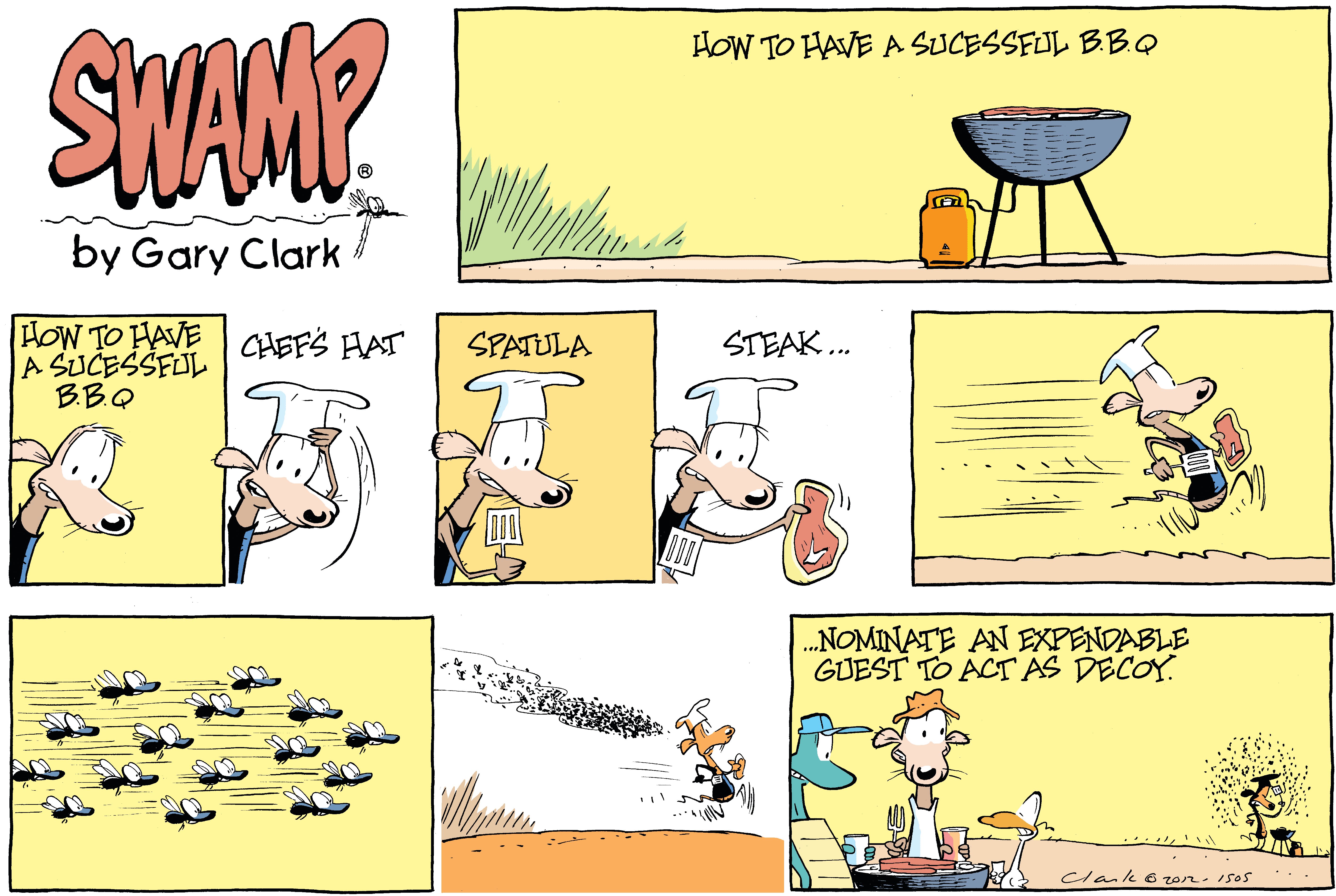 BBQ Fun - Swamp Cartoons