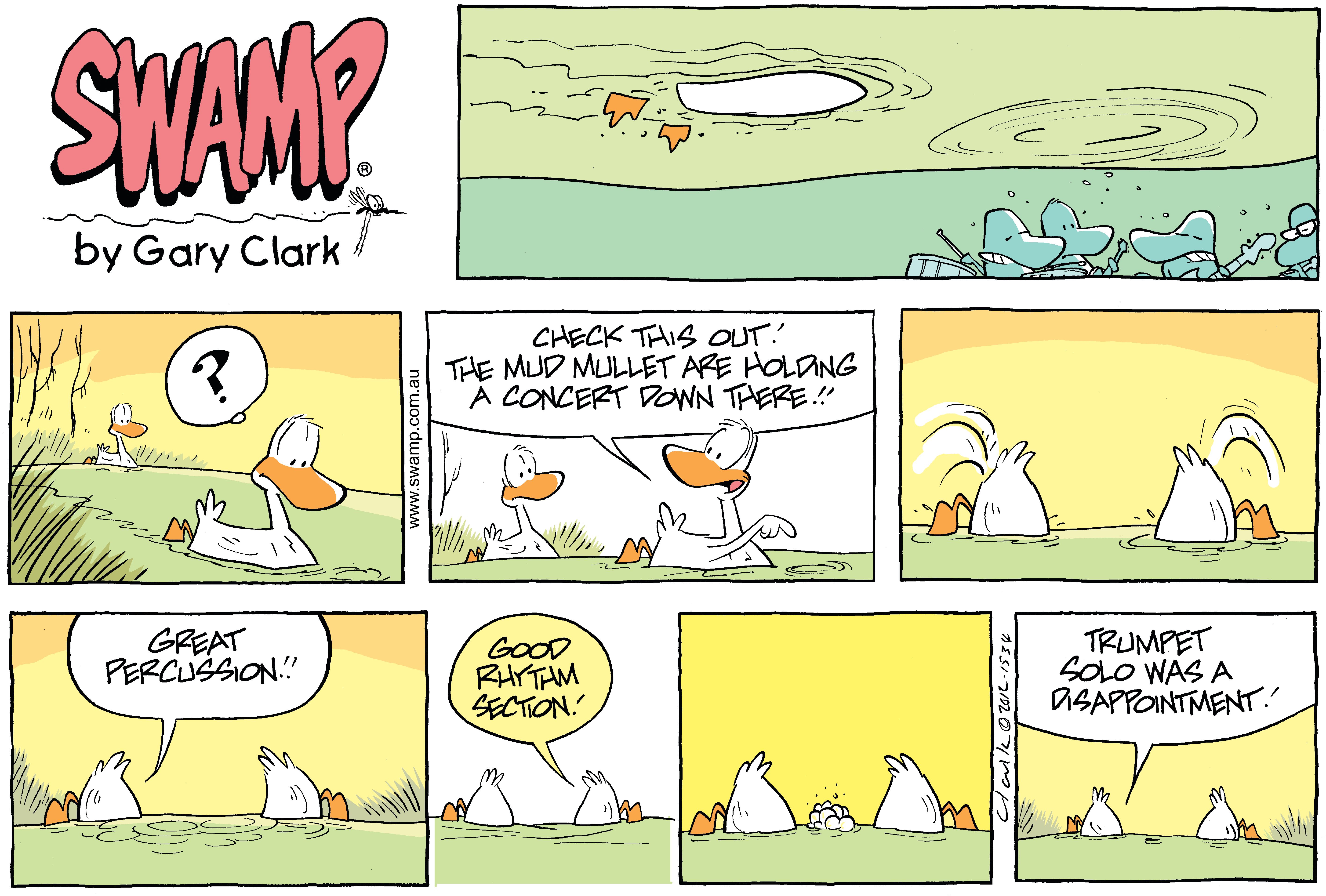 Mud Mullet in Tune Comic - Swamp Cartoons