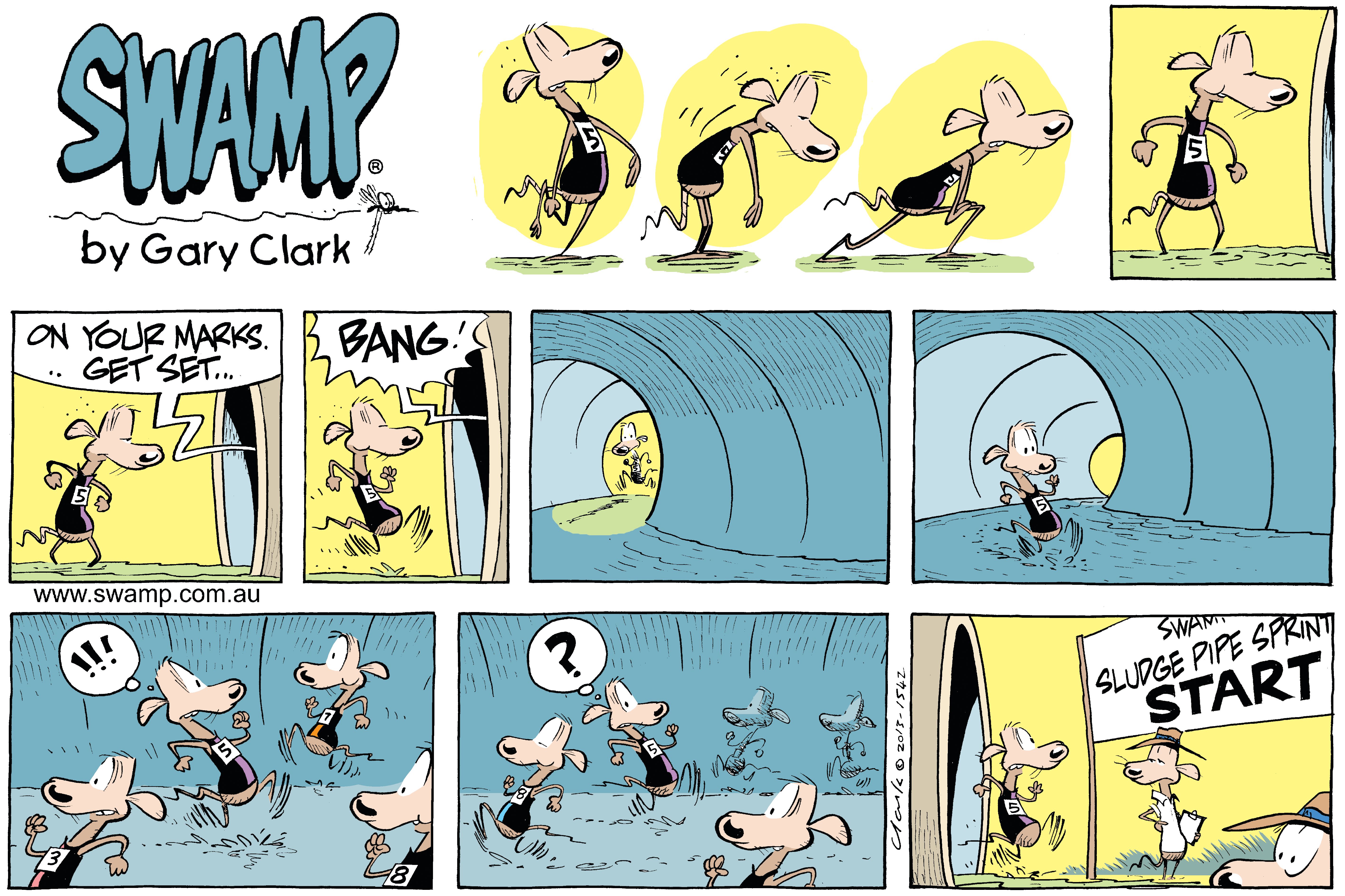 On Your Marks Comic - Swamp Cartoons